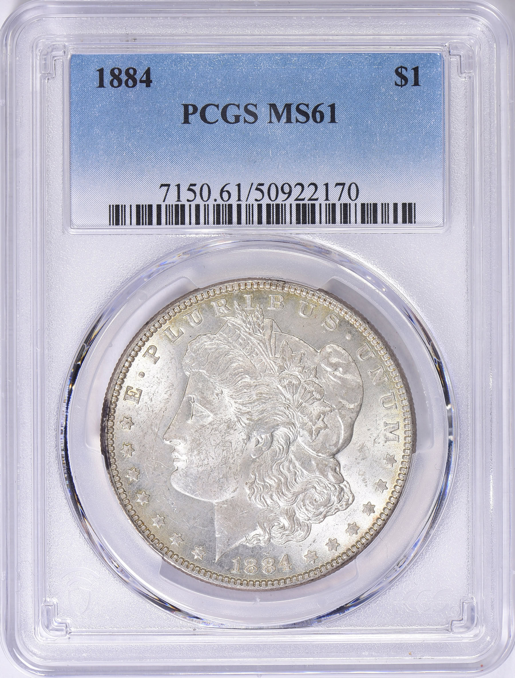 1884 Morgan Silver Dollar PCGS MS-61 (Item 1734087) | GreatCollections Coin Auctions