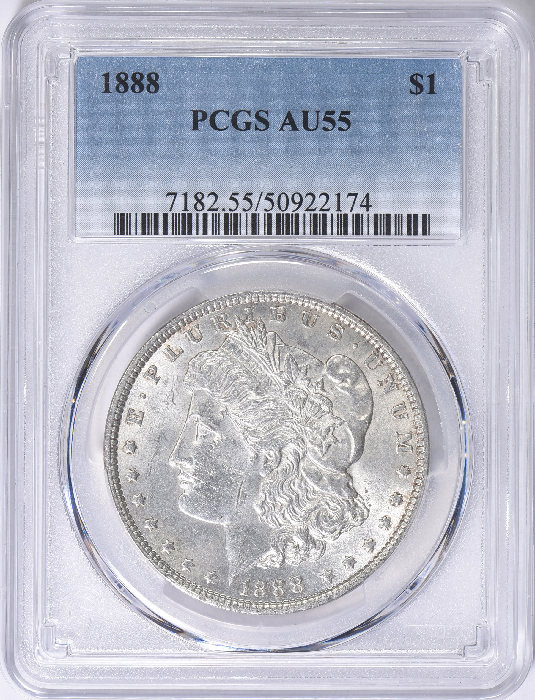 1888 Morgan Silver Dollar PCGS AU-55 (Item 1734088) | GreatCollections Coin Auctions