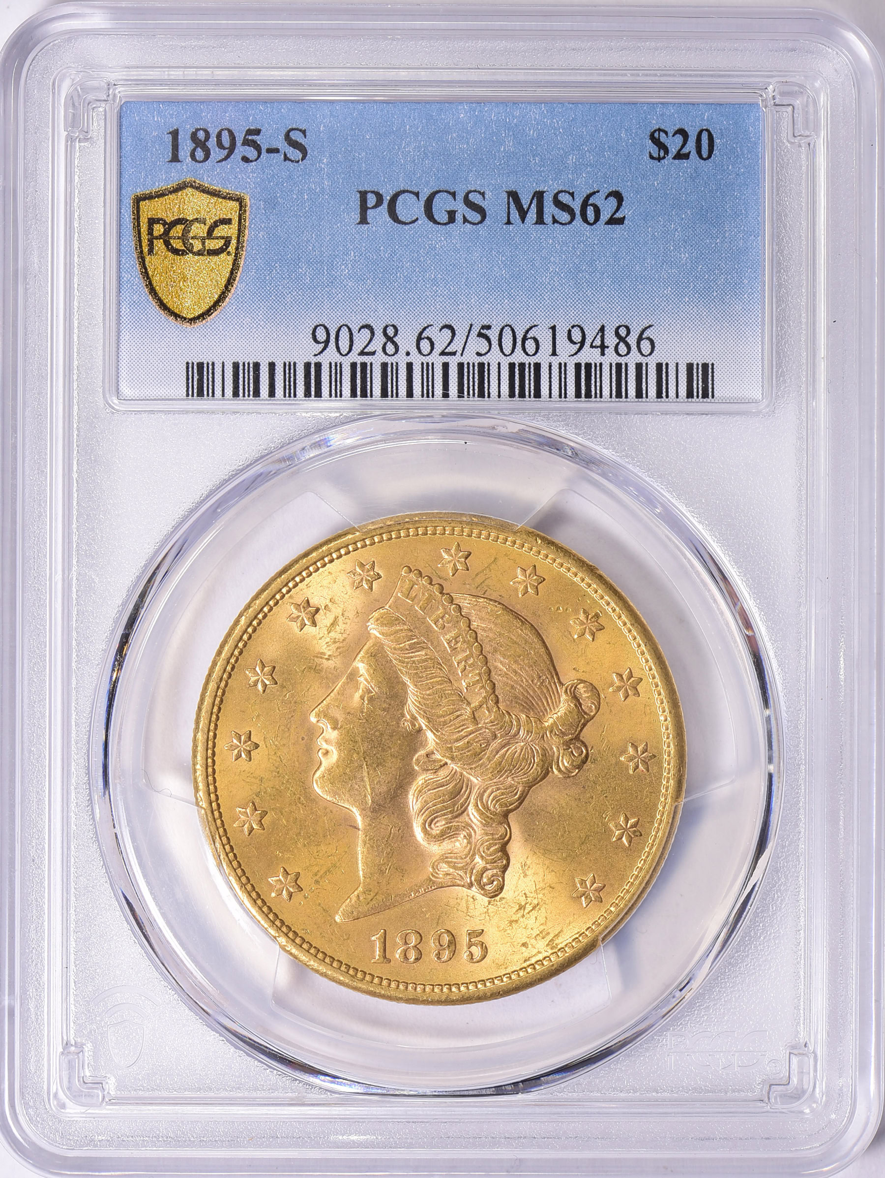 1895-S Liberty Gold Double Eagle PCGS MS-62 (Item 1734276) | GreatCollections Coin Auctions