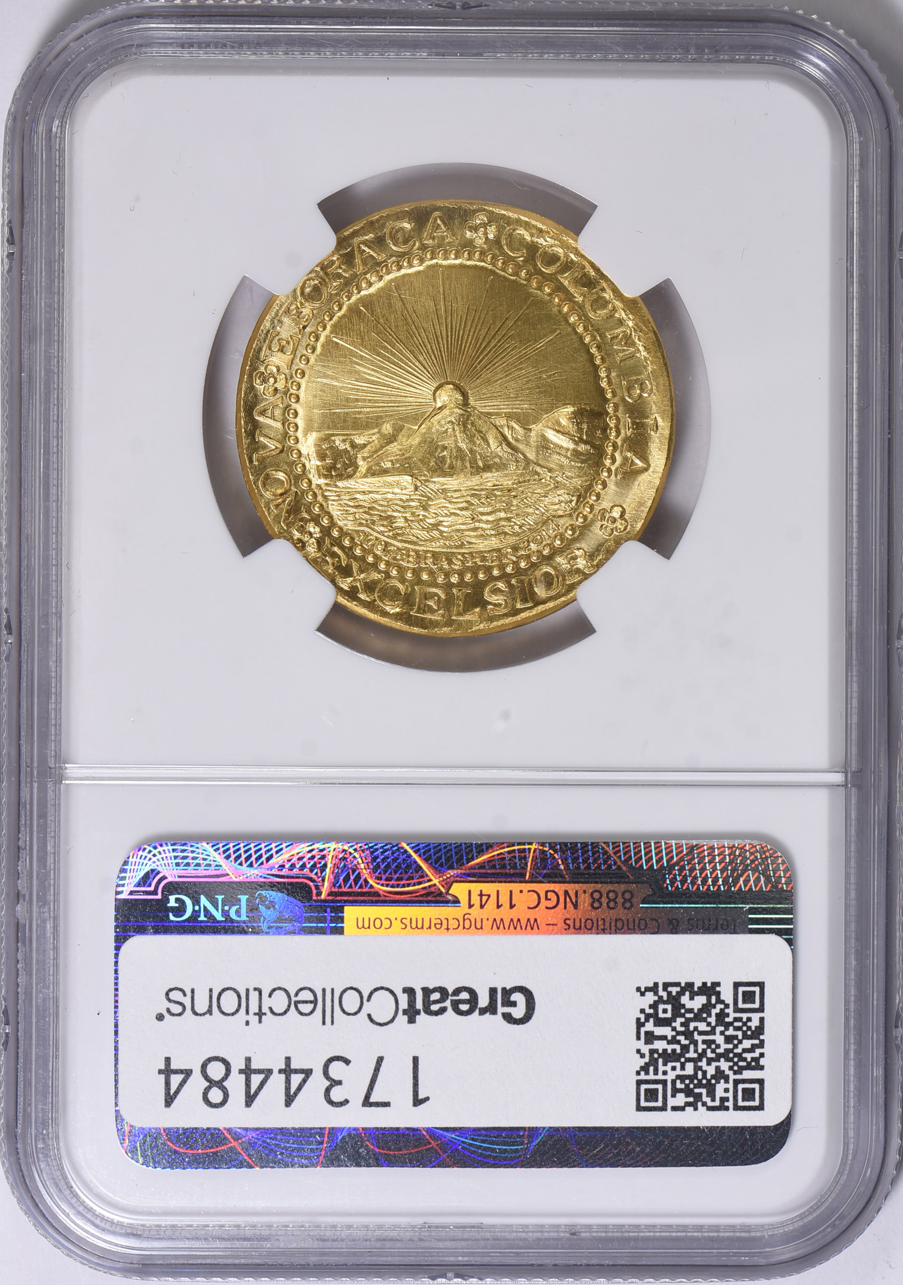 1787-2014 "EB" Gold Doubloon 2014 Private Issue Commemorating Ephraim ...