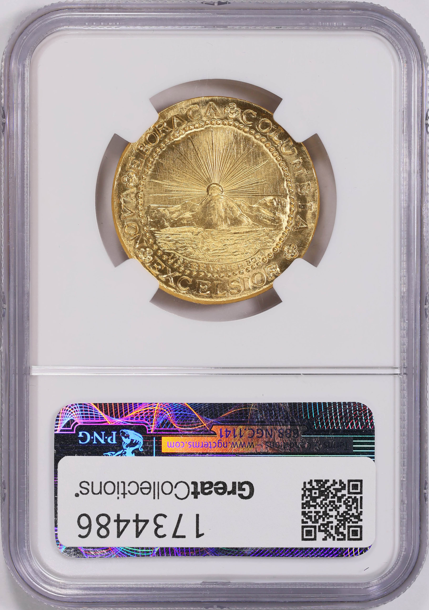 1787-2014 "EB" Gold Doubloon 2014 Private Issue Commemorating Ephraim ...