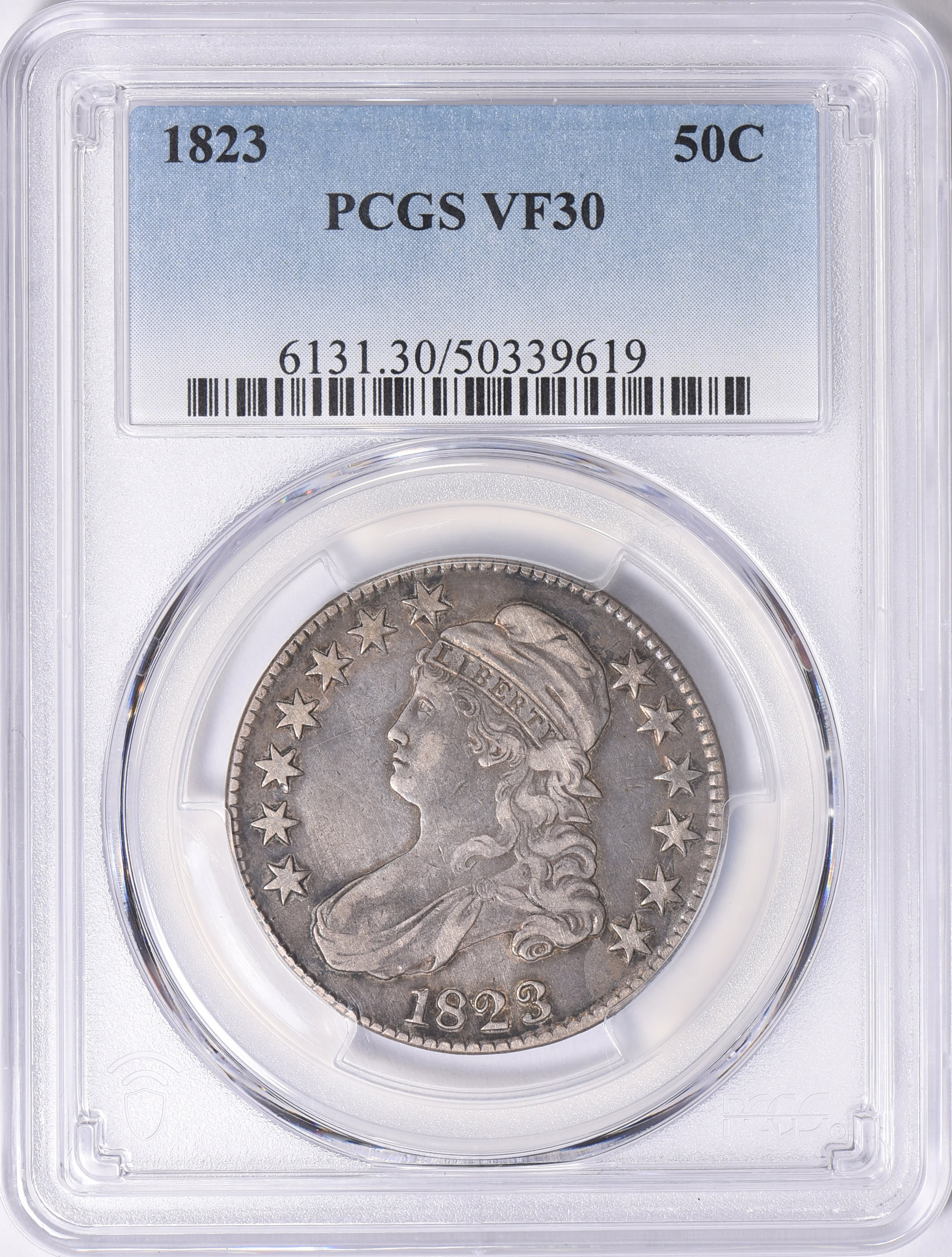 1823 Capped Bust Half Dollar PCGS VF-30 (Item 1734510) | GreatCollections Coin Auctions