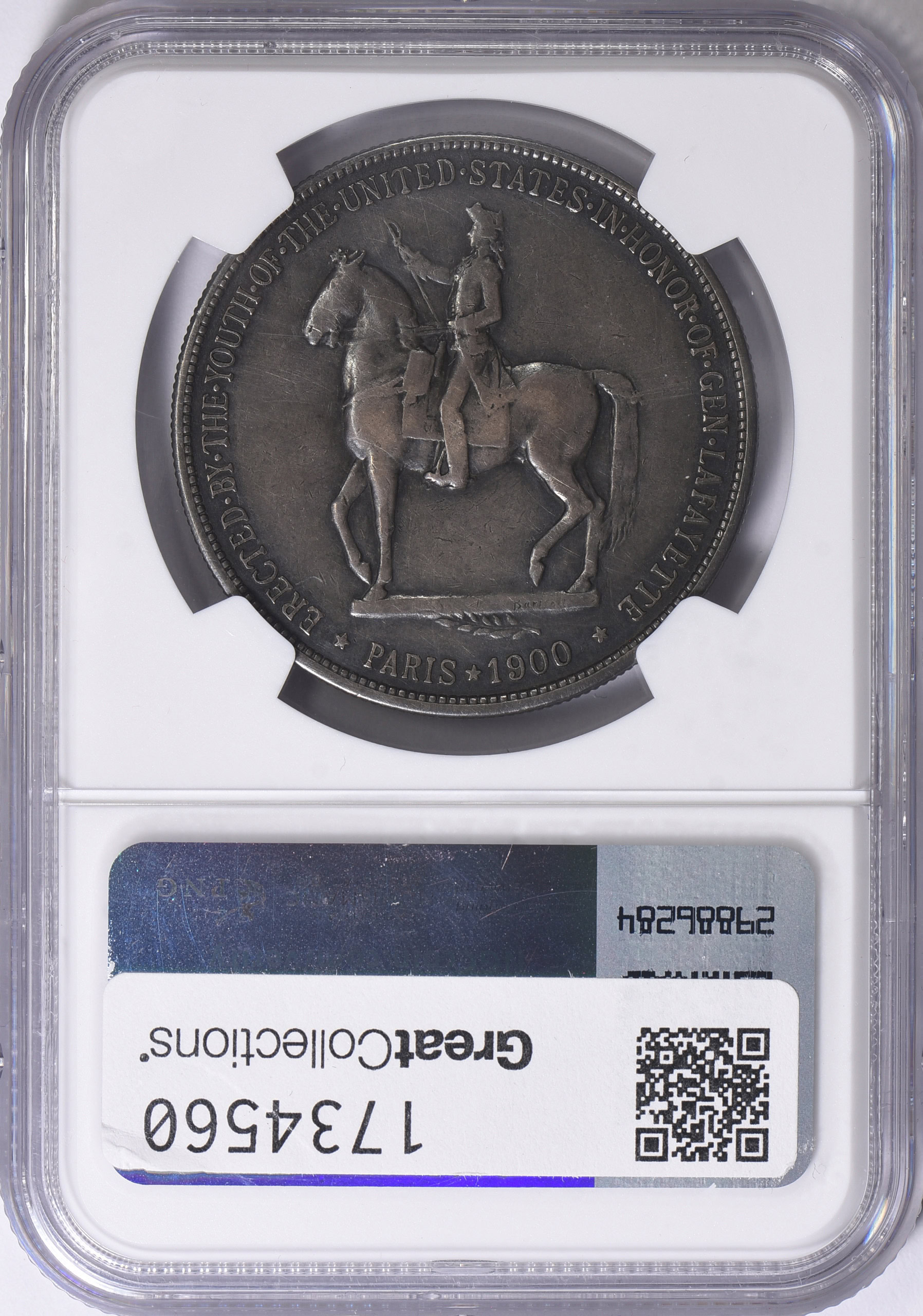 1900 Lafayette Dollar NGC VF Details (Item 1734560) | GreatCollections ...