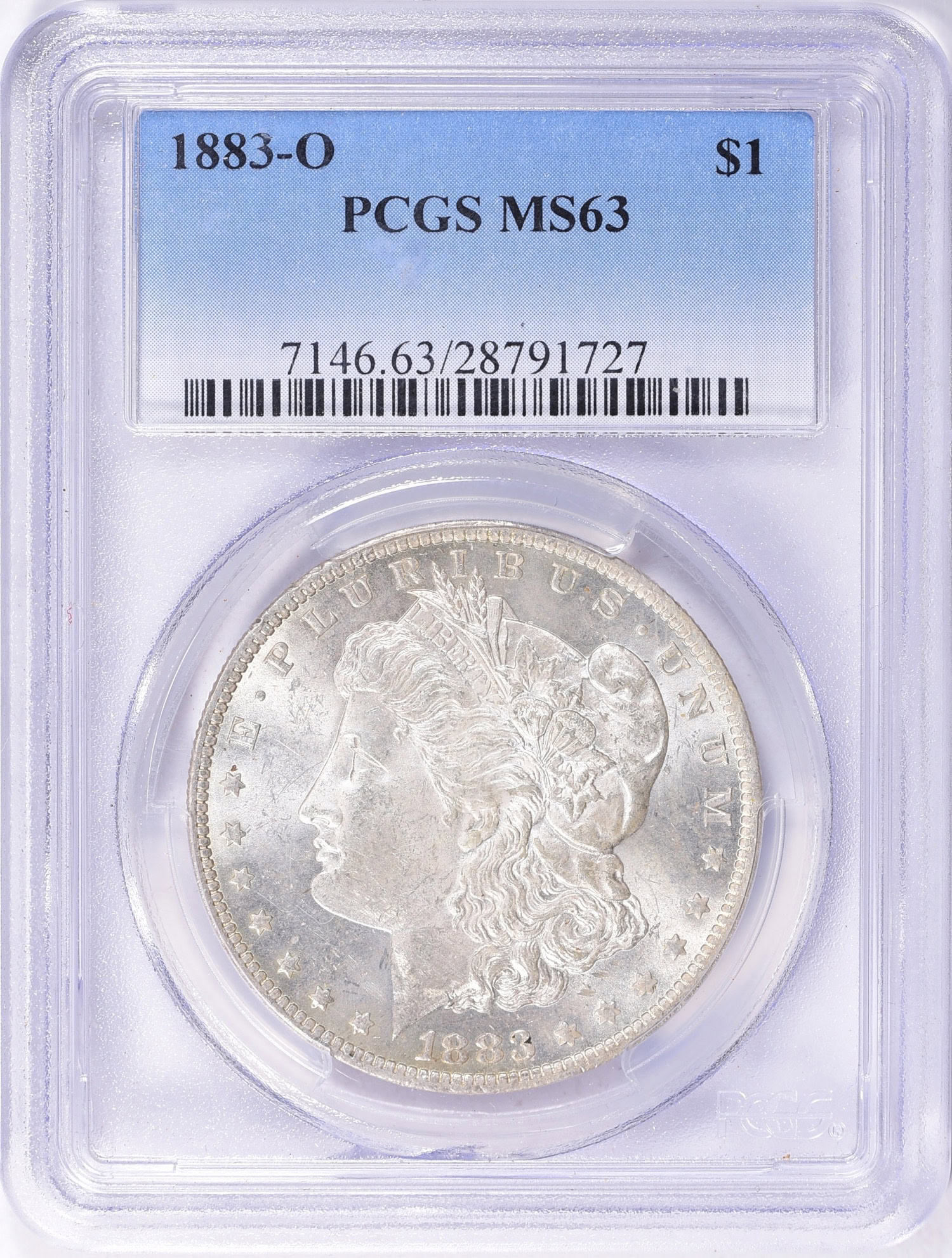 1883-O Morgan Silver Dollar PCGS MS-63 (Item 1734686) | GreatCollections Coin Auctions