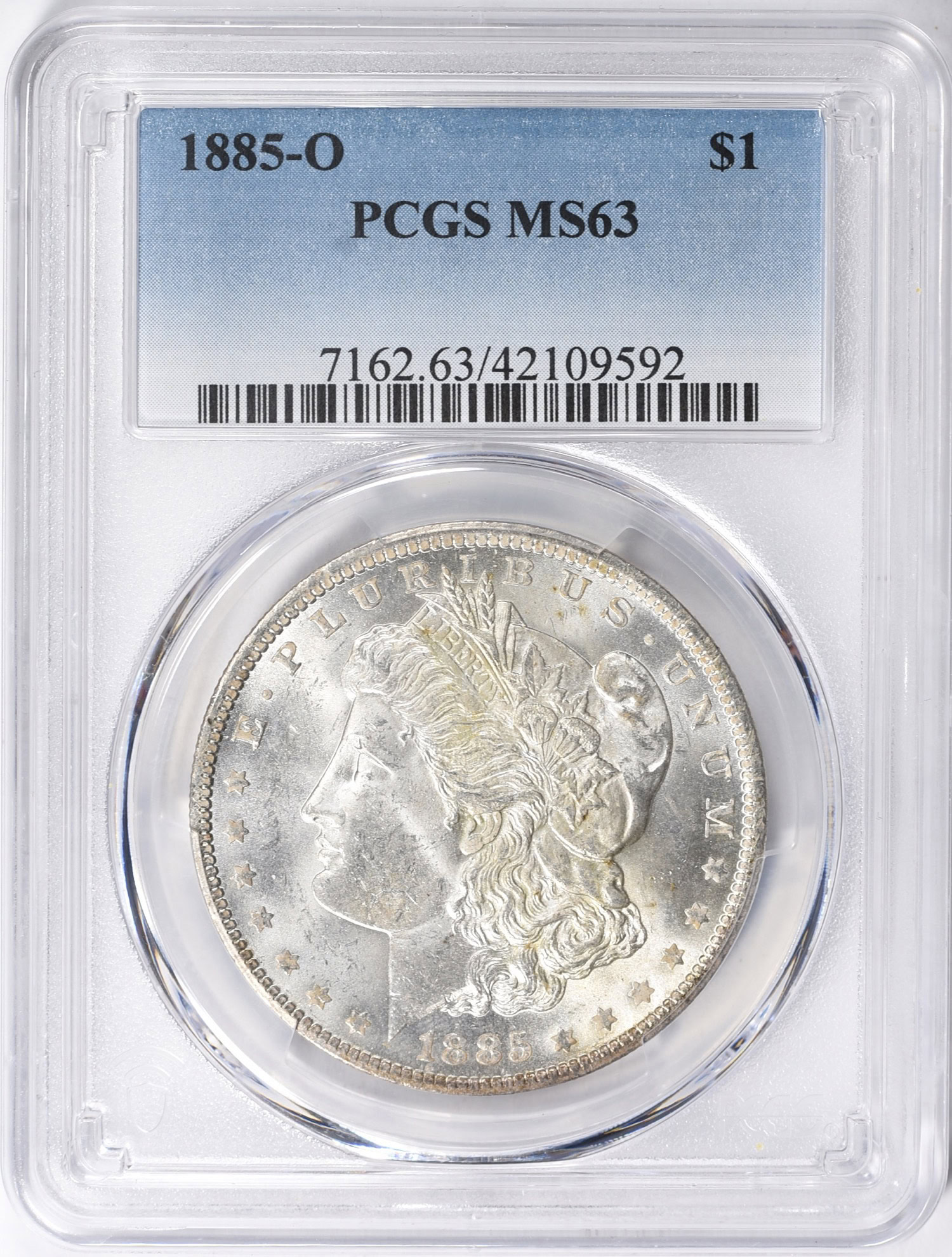1885-O Morgan Silver Dollar PCGS MS-63 (Item 1734688) | GreatCollections Coin Auctions