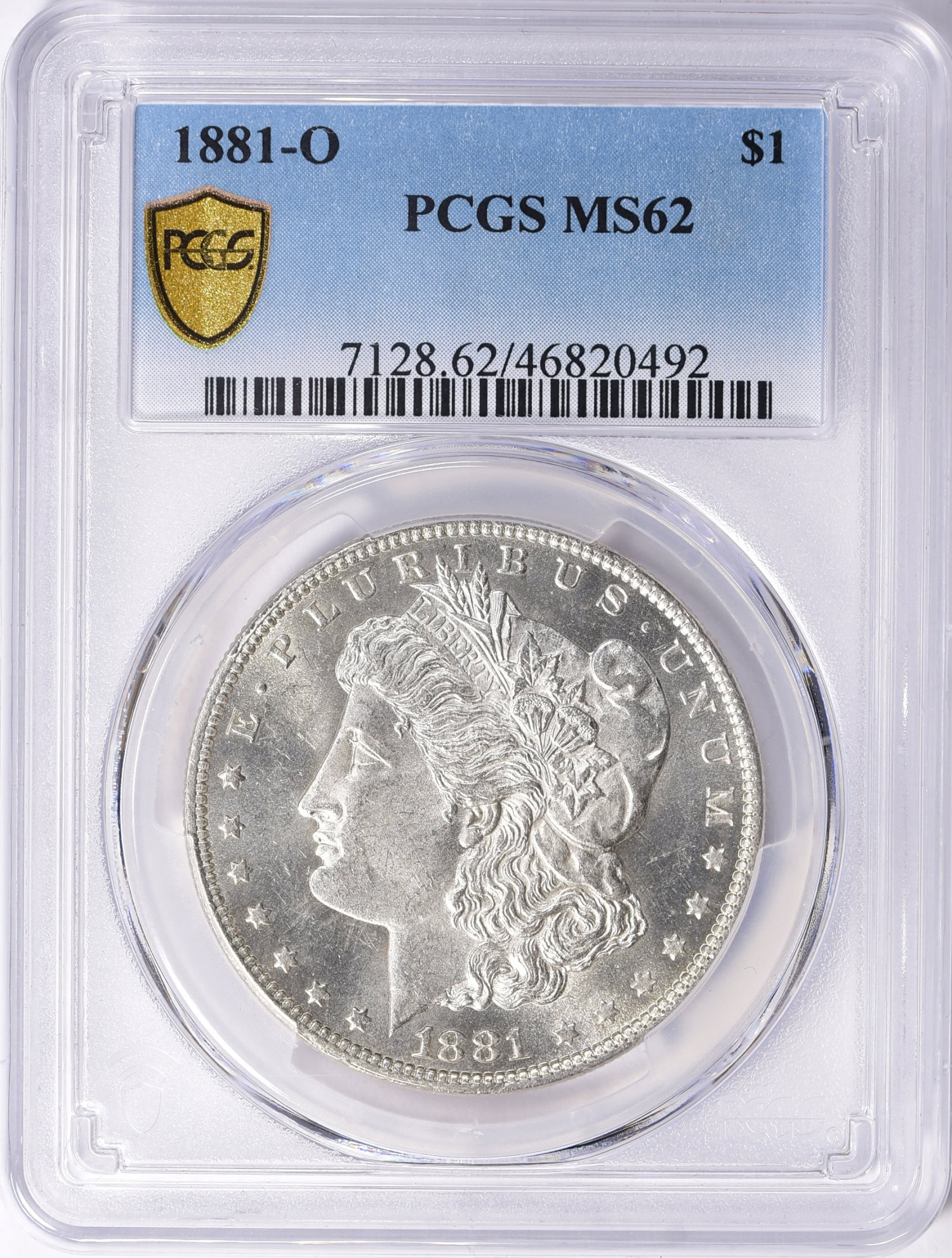1881-O Morgan Silver Dollar PCGS MS-62 (Item 1734692) | GreatCollections Coin Auctions