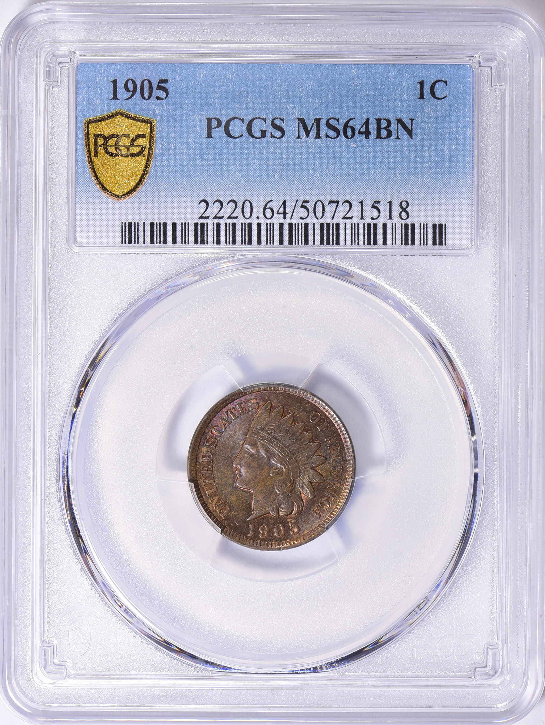 1905 Indian Cent PCGS MS-64 BN (Item 1734713) | GreatCollections Coin ...