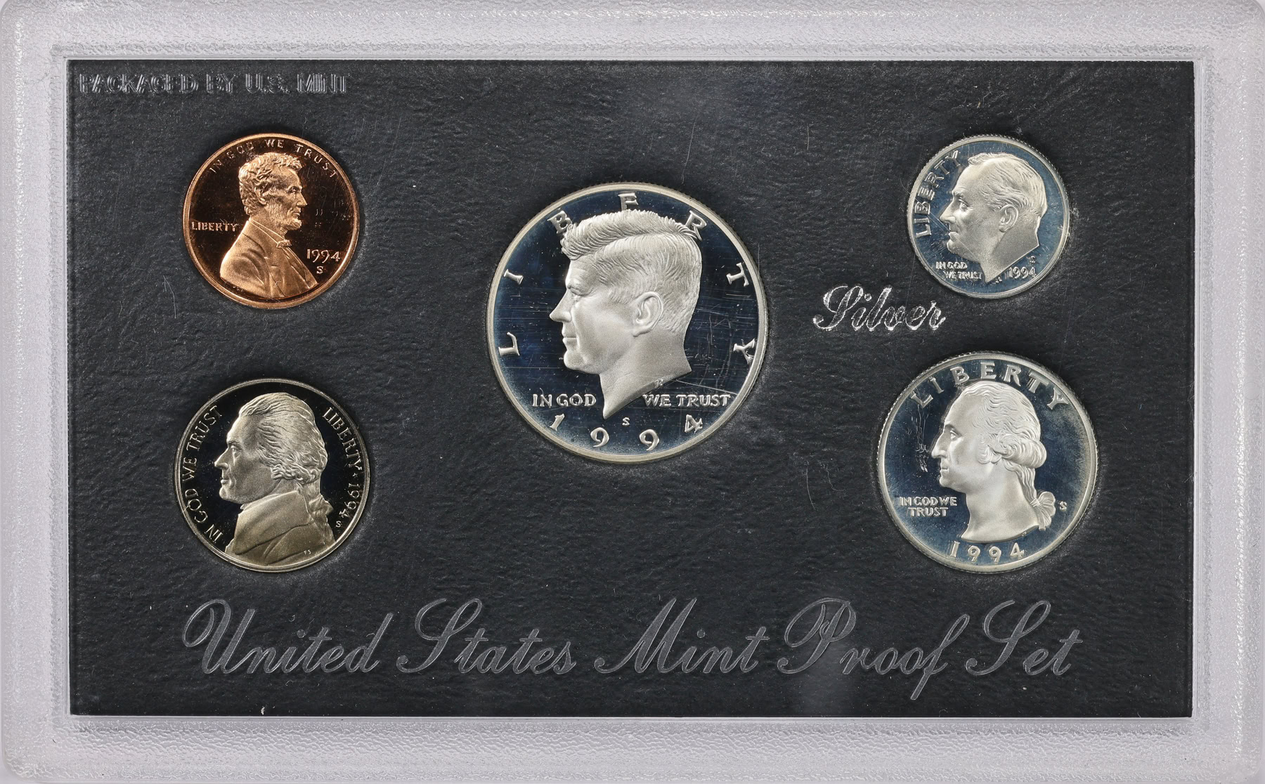 1994 1c-50c US Mint Silver Proof Set Uncertified in Original Government ...