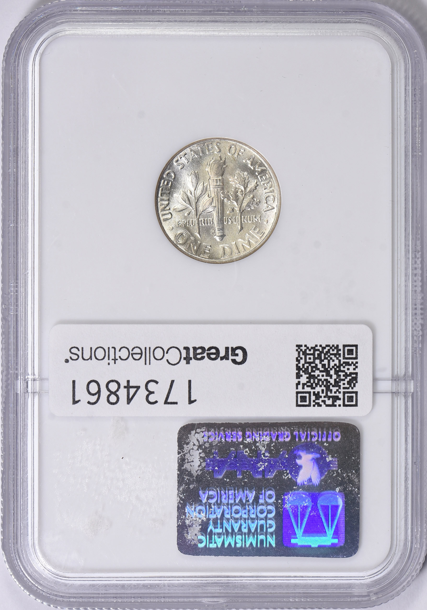 1964-D Roosevelt Dime NGC MS-67 (Item 1734861) | GreatCollections Coin ...