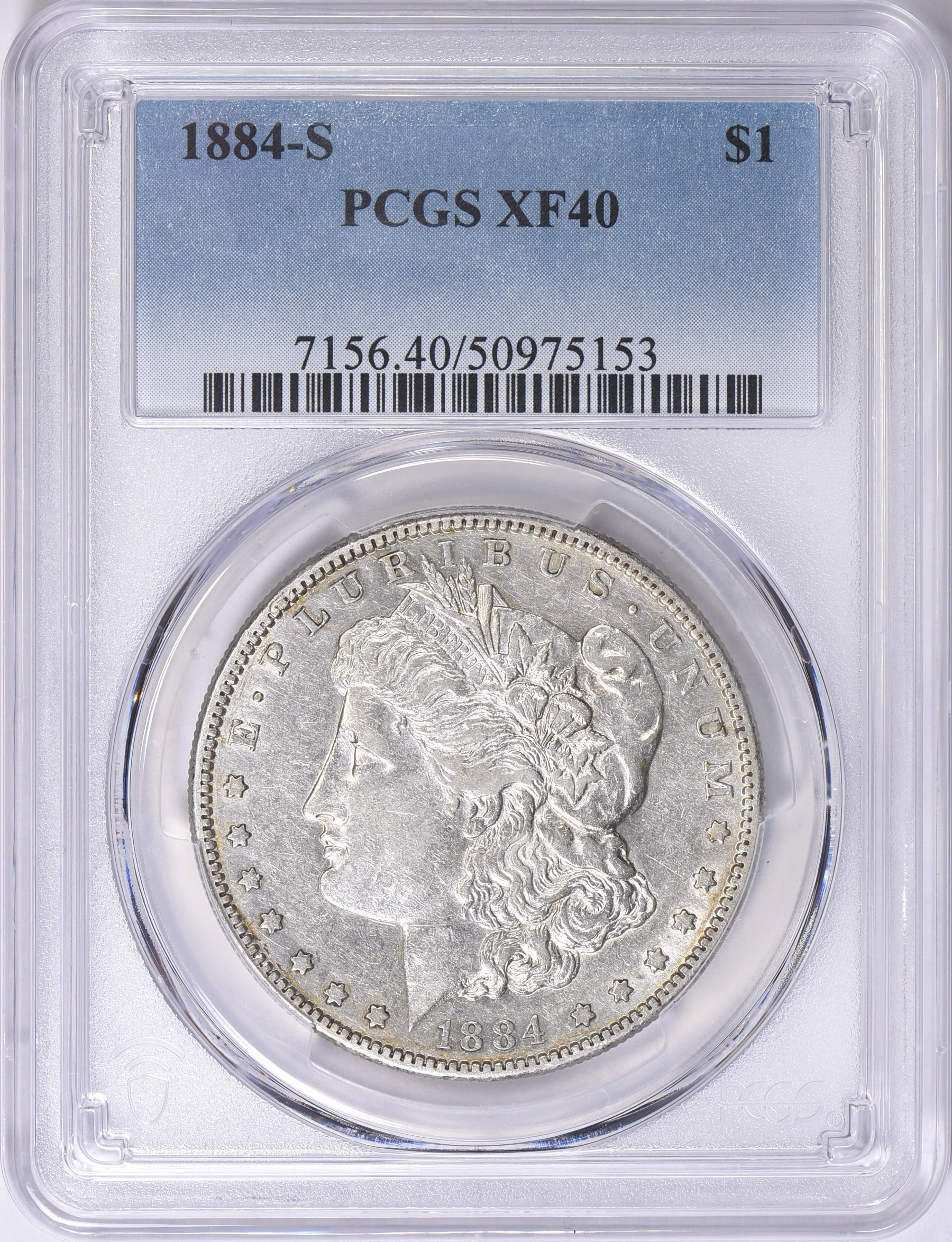 1884-S Morgan Silver Dollar PCGS XF-40 (Item 1734878) | GreatCollections Coin Auctions
