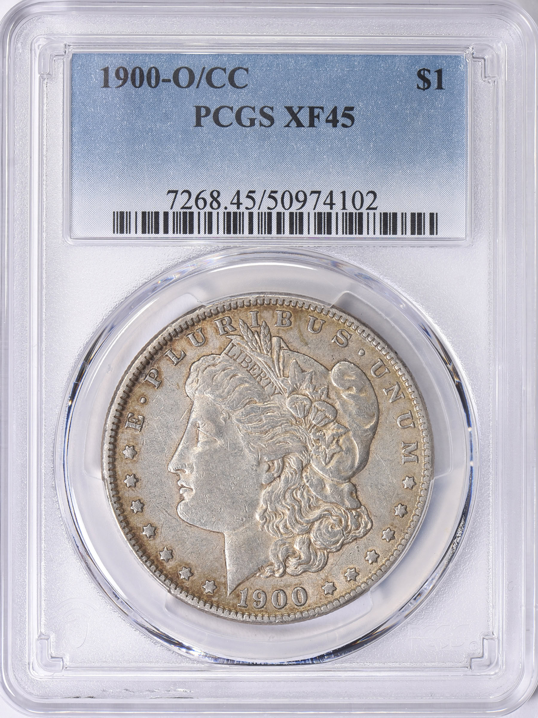1900-O/CC Morgan Silver Dollar PCGS XF-45 (Item 1734902) | GreatCollections Coin Auctions