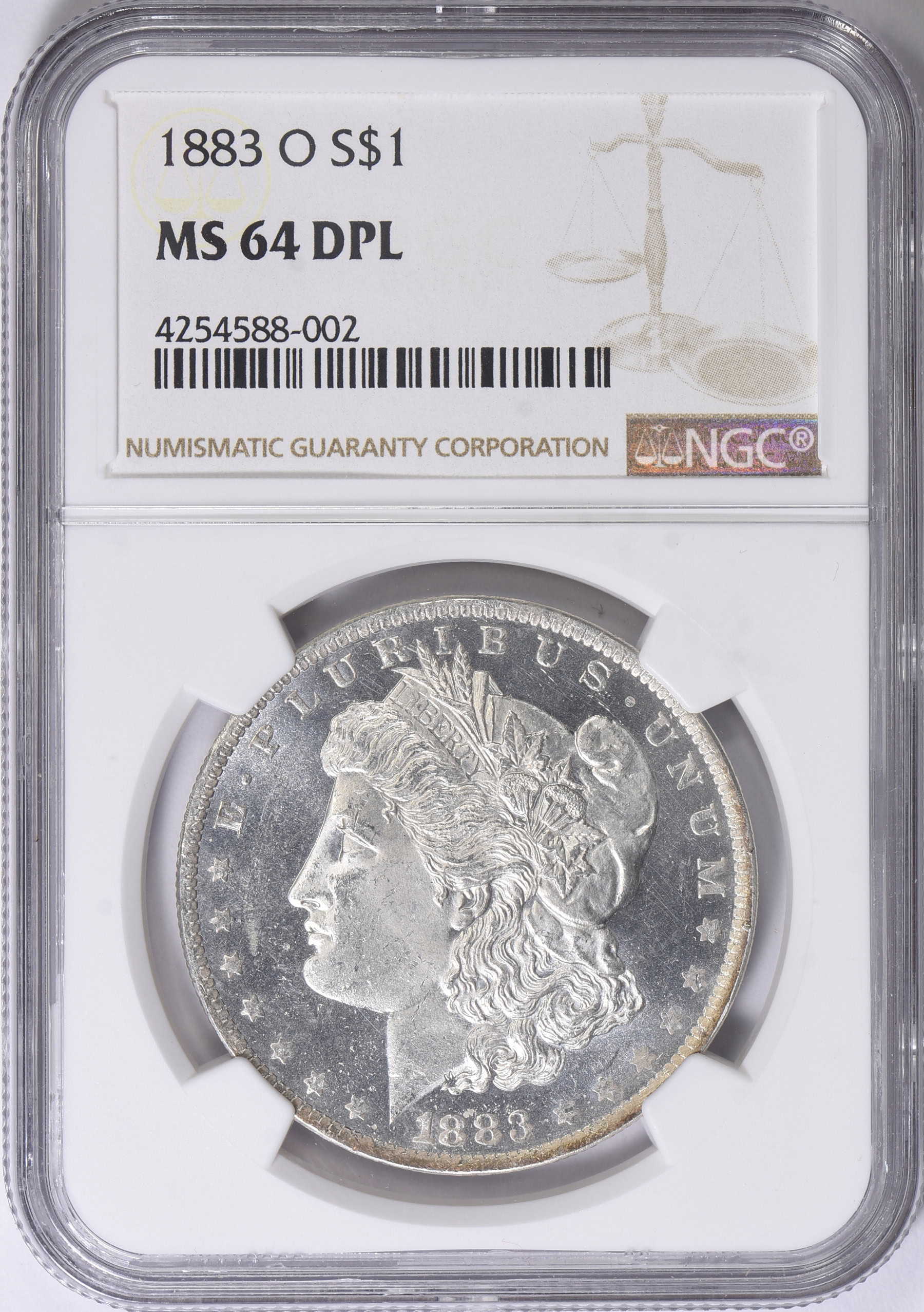 1883-O Morgan Silver Dollar NGC MS-64 DMPL (Item 1734960) | GreatCollections Coin Auctions