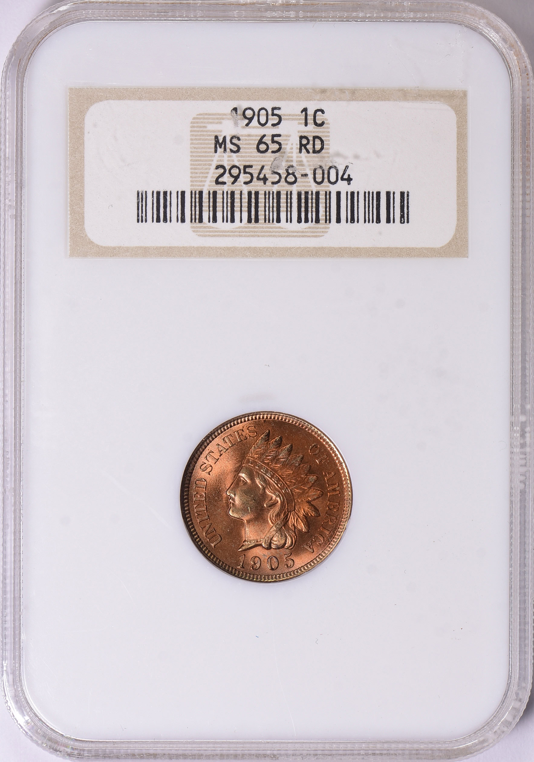 1905 Indian Cent NGC MS-65 RD OH (Item 1735017) | GreatCollections Coin ...