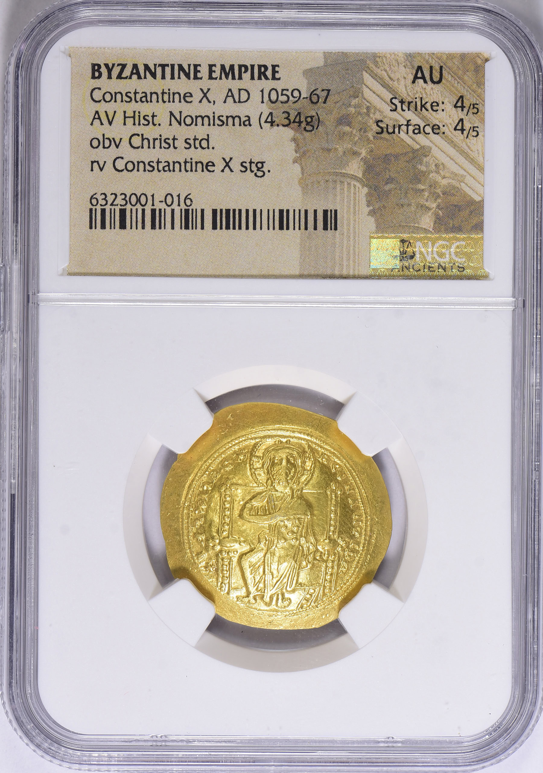 Ancient Byzantine Empire, Constantine X (A.D. 1059-67) Gold Histamenon ...