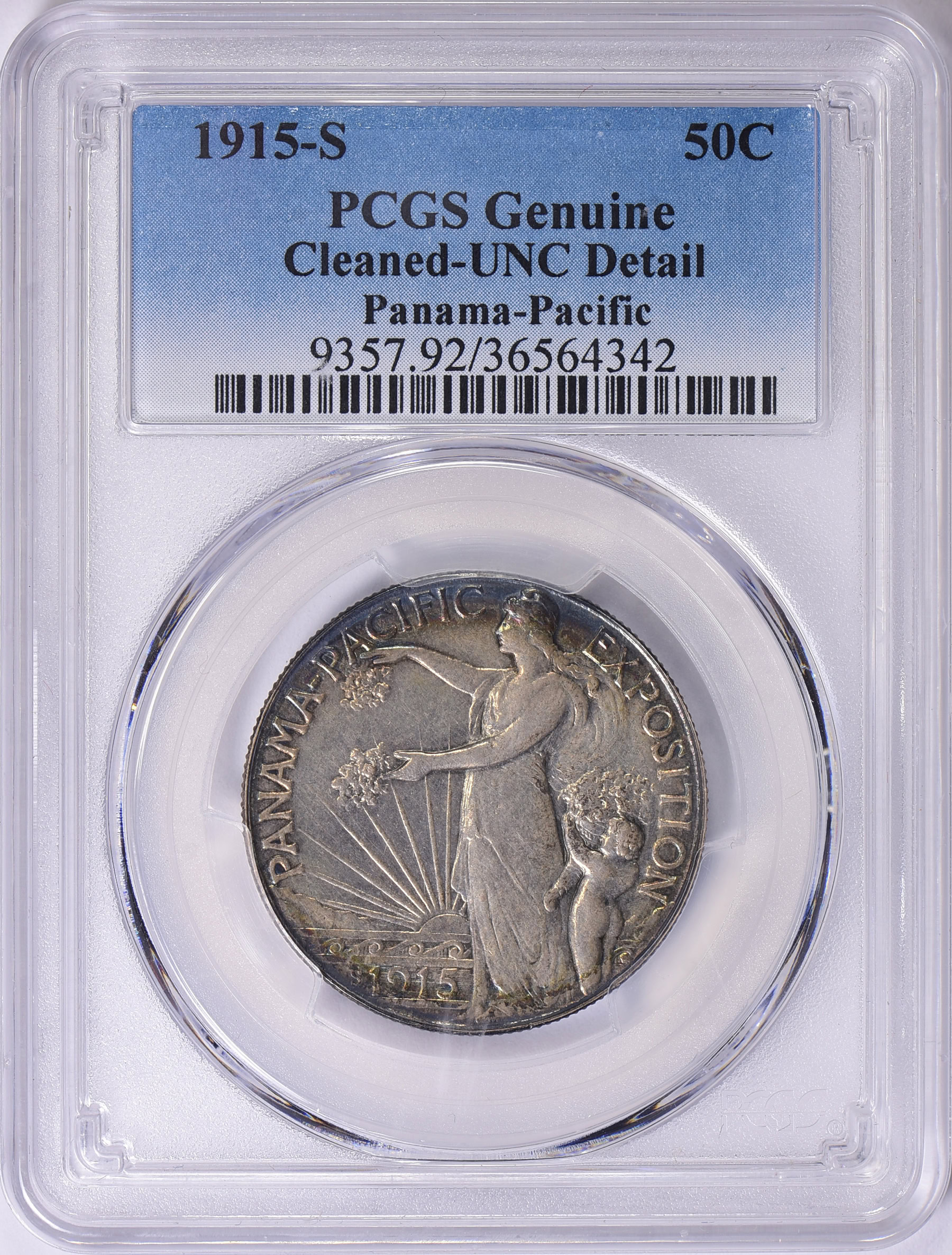 1915-S Panama-Pacific Exposition Half Dollar PCGS Genuine Unc Details (Item 1735110 ...