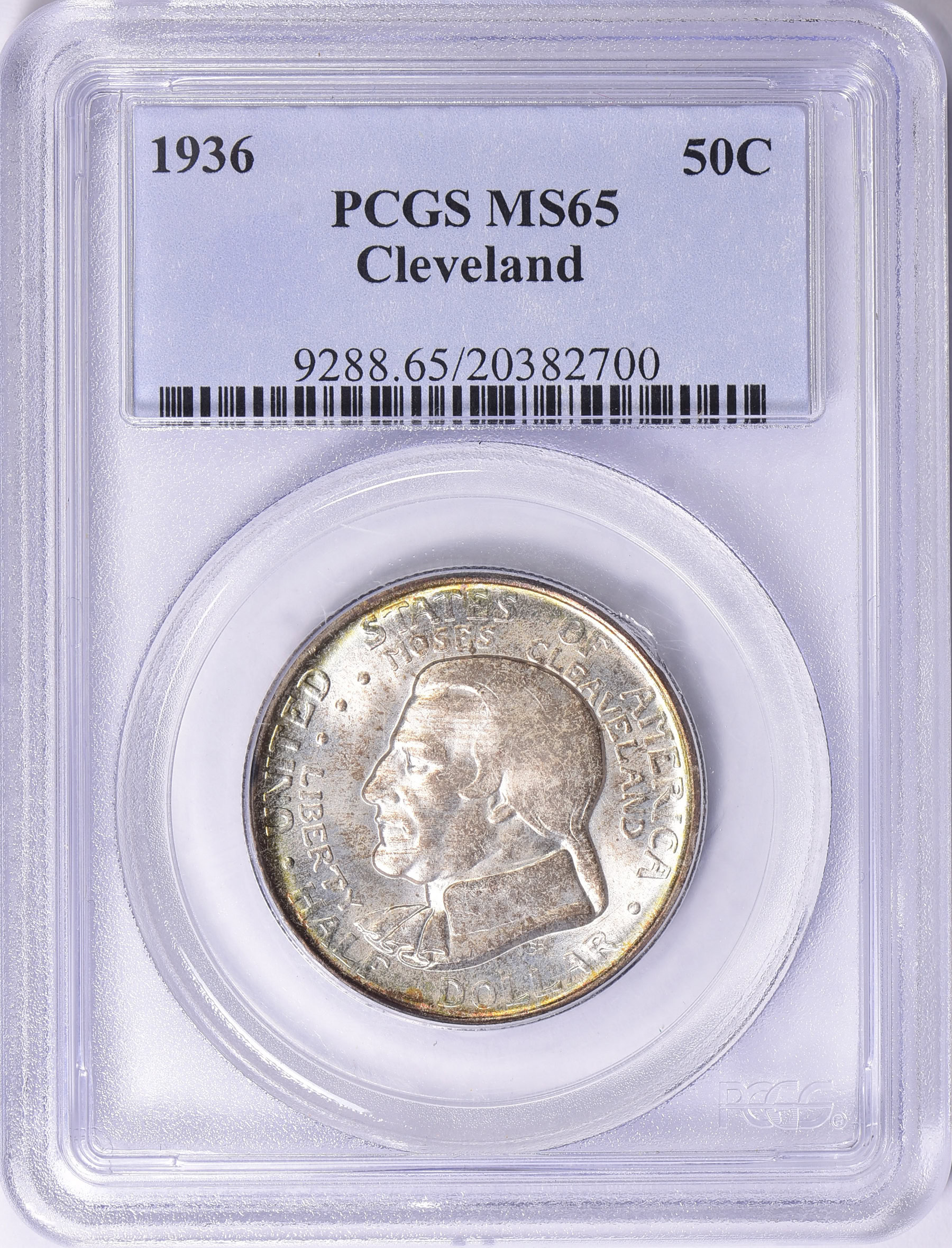 1936 Cleveland Centennial/Great Lakes Exposition Half Dollar PCGS MS-65 ...