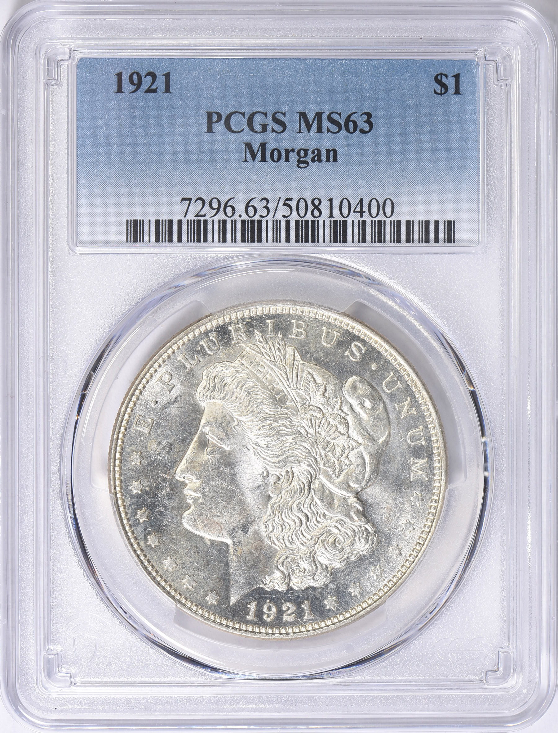 1921 Morgan Silver Dollar PCGS MS-63 (Item 1735185) | GreatCollections Coin Auctions
