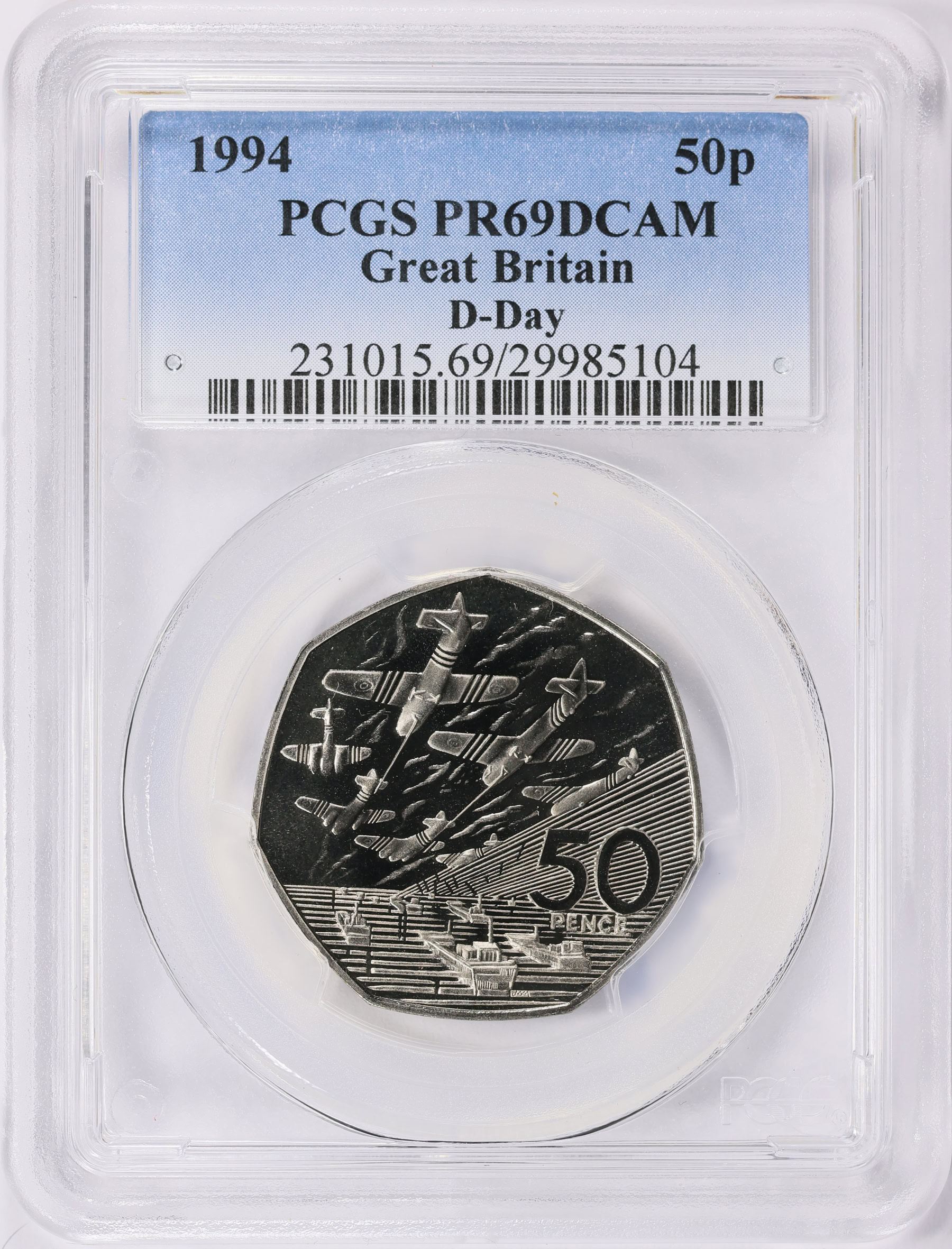 Great Britain 1994 50 Pence KM-966 PCGS Proof-69 DCAM (Item 1735268 ...