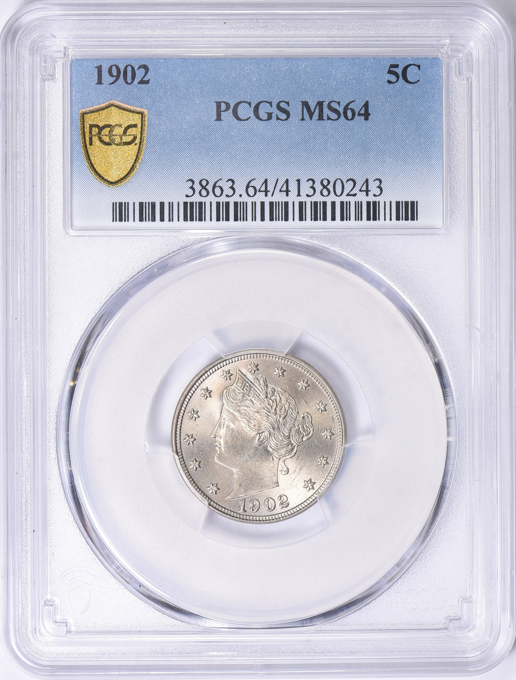 1902 Liberty Nickel PCGS MS-64 (Item 1735302) | GreatCollections Coin Auctions