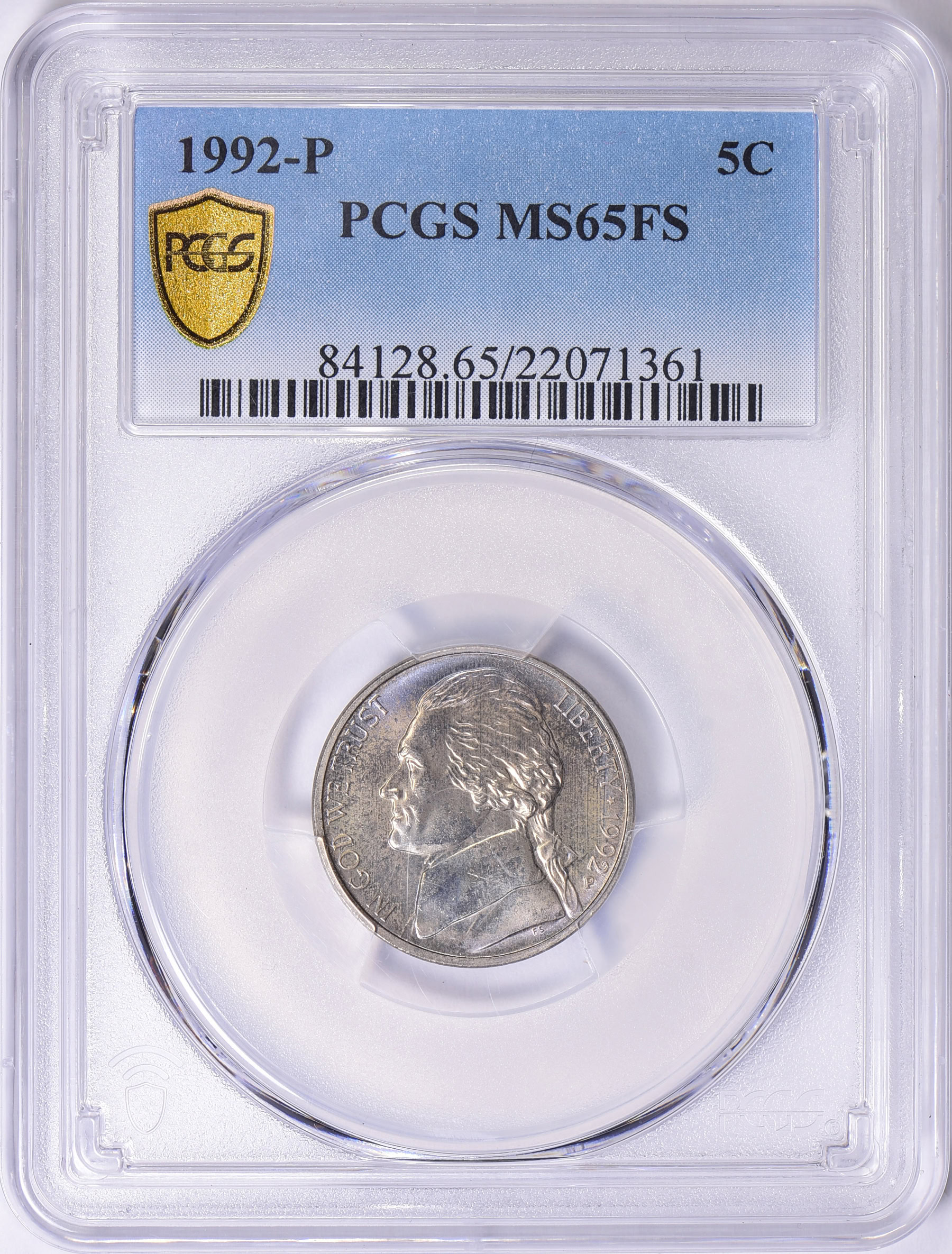 1992-P Jefferson Nickel PCGS MS-65 FS (Toned) (Item 1735305 ...