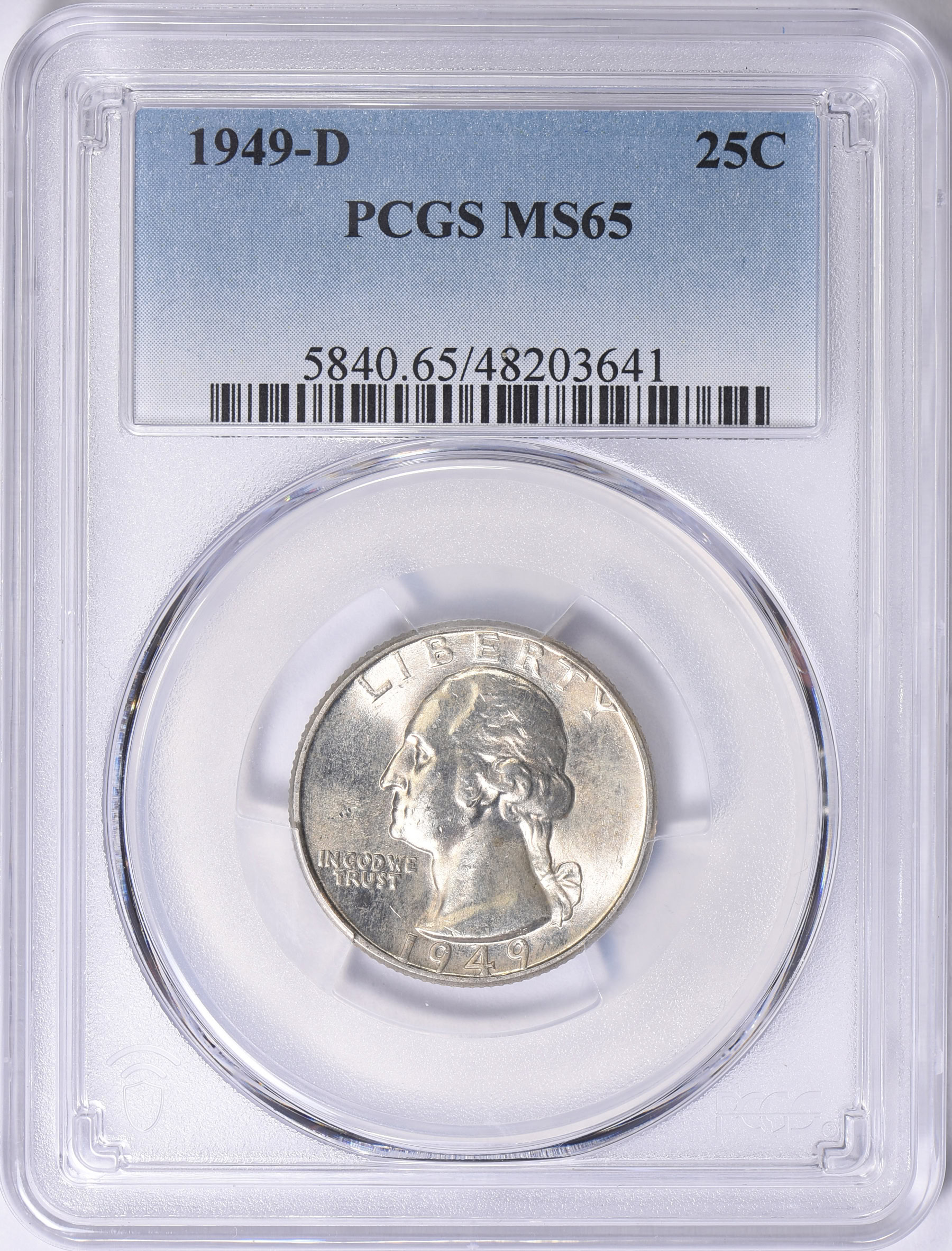 1949-D Washington Quarter PCGS MS-65 (Item 1735368) | GreatCollections ...