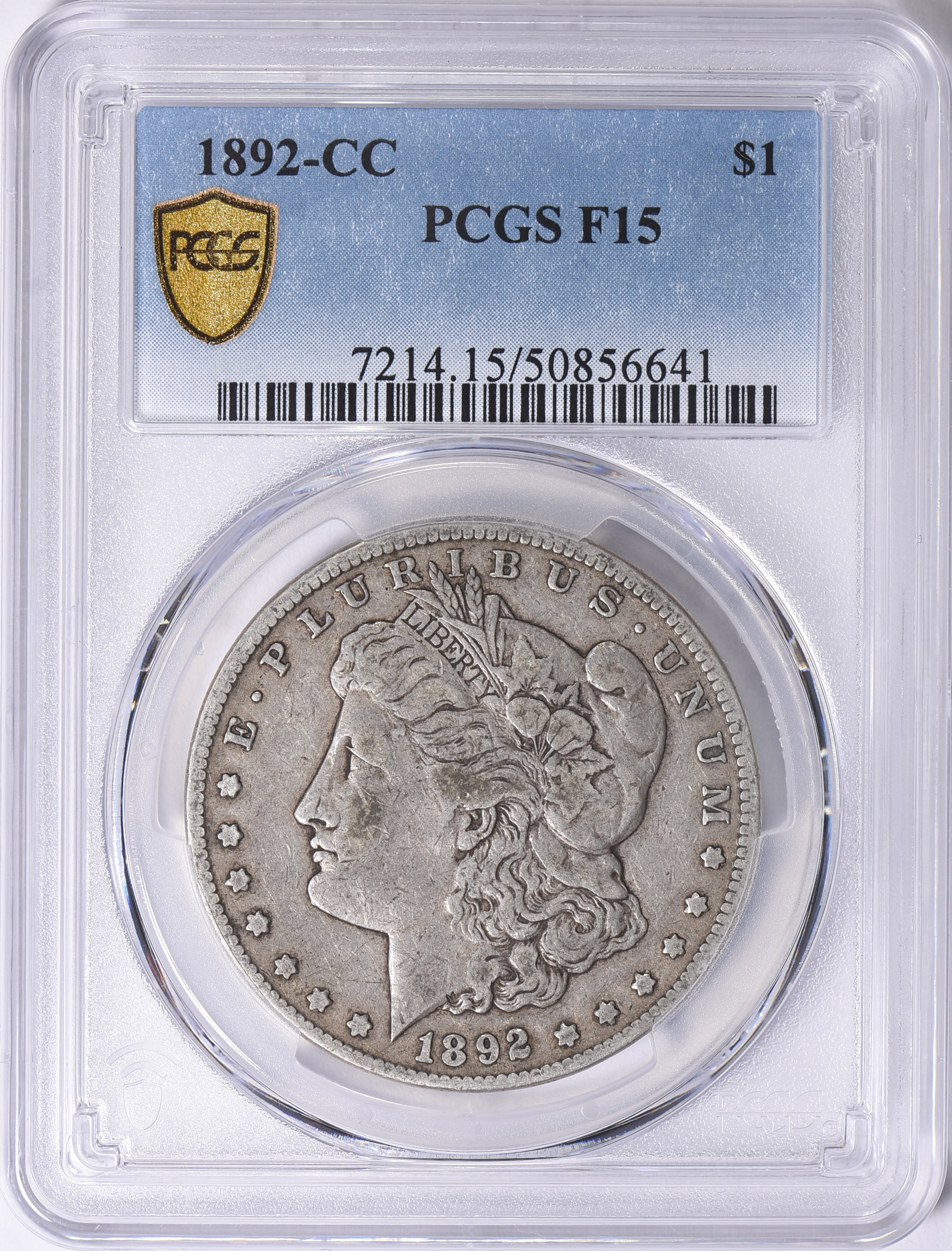 1892-CC Morgan Silver Dollar PCGS F-15 (Item 1735722) | GreatCollections Coin Auctions