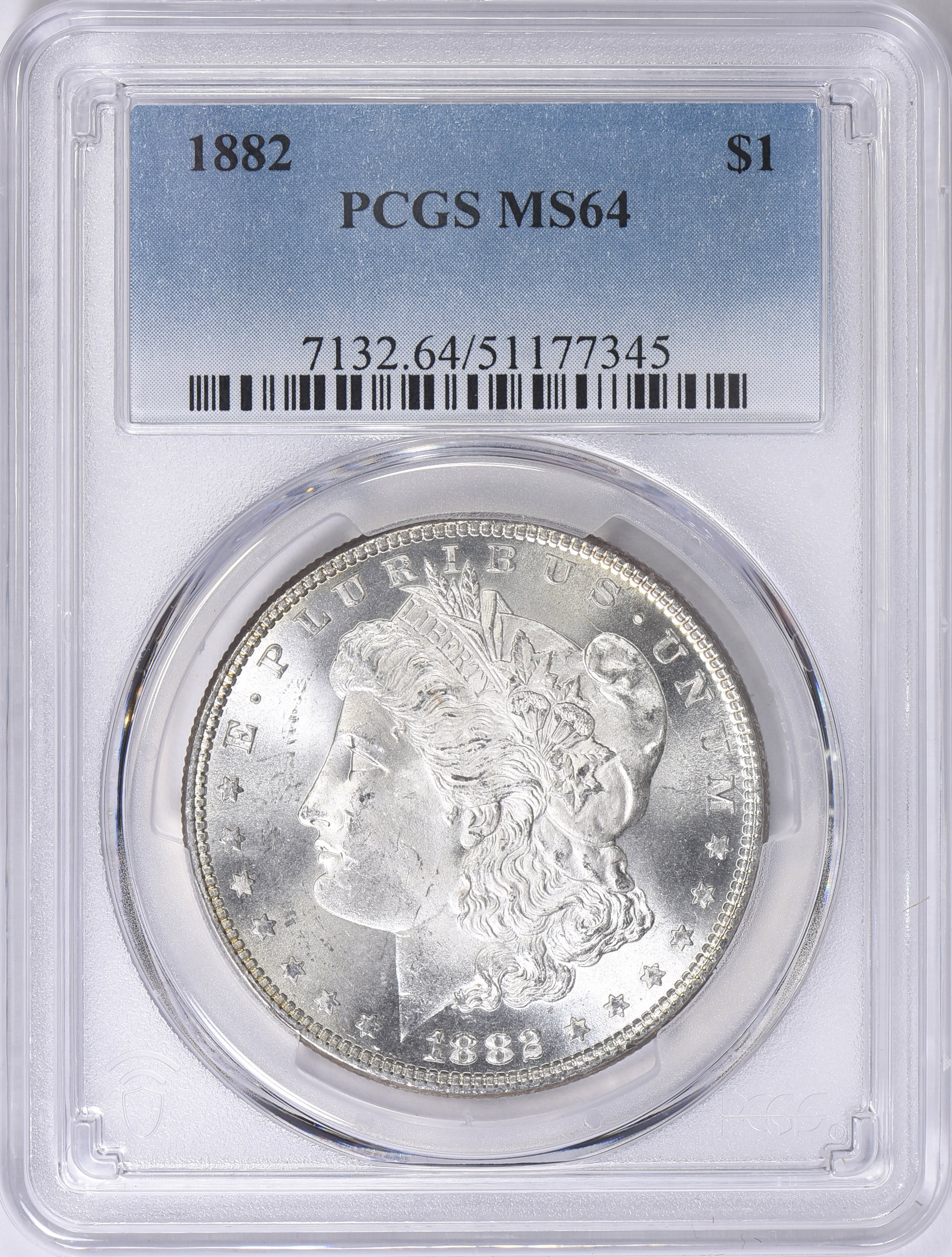 1882 Morgan Silver Dollar PCGS MS-64 (Item 1736036) | GreatCollections Coin Auctions