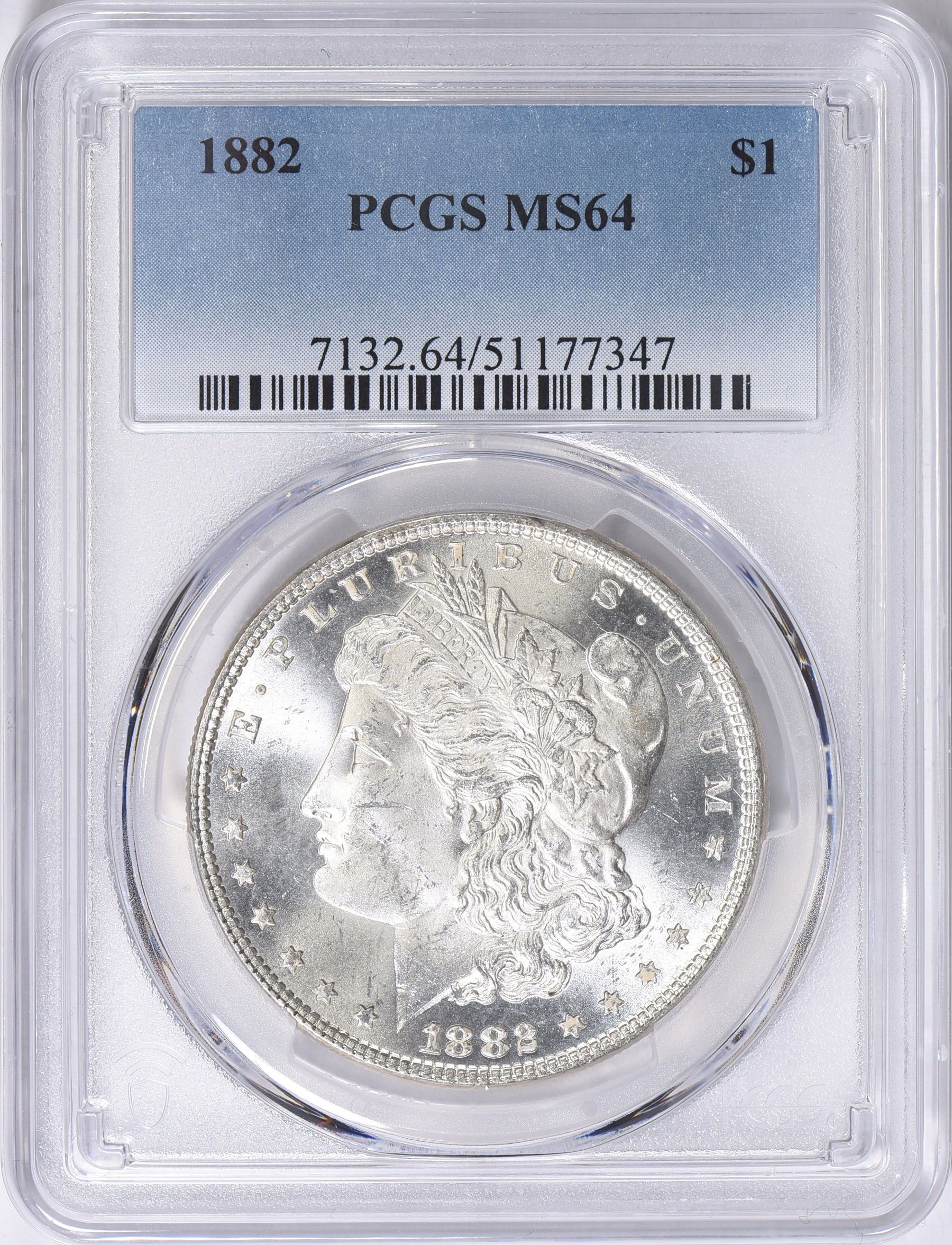 1882 Morgan Silver Dollar PCGS MS-64 (Item 1736038) | GreatCollections Coin Auctions