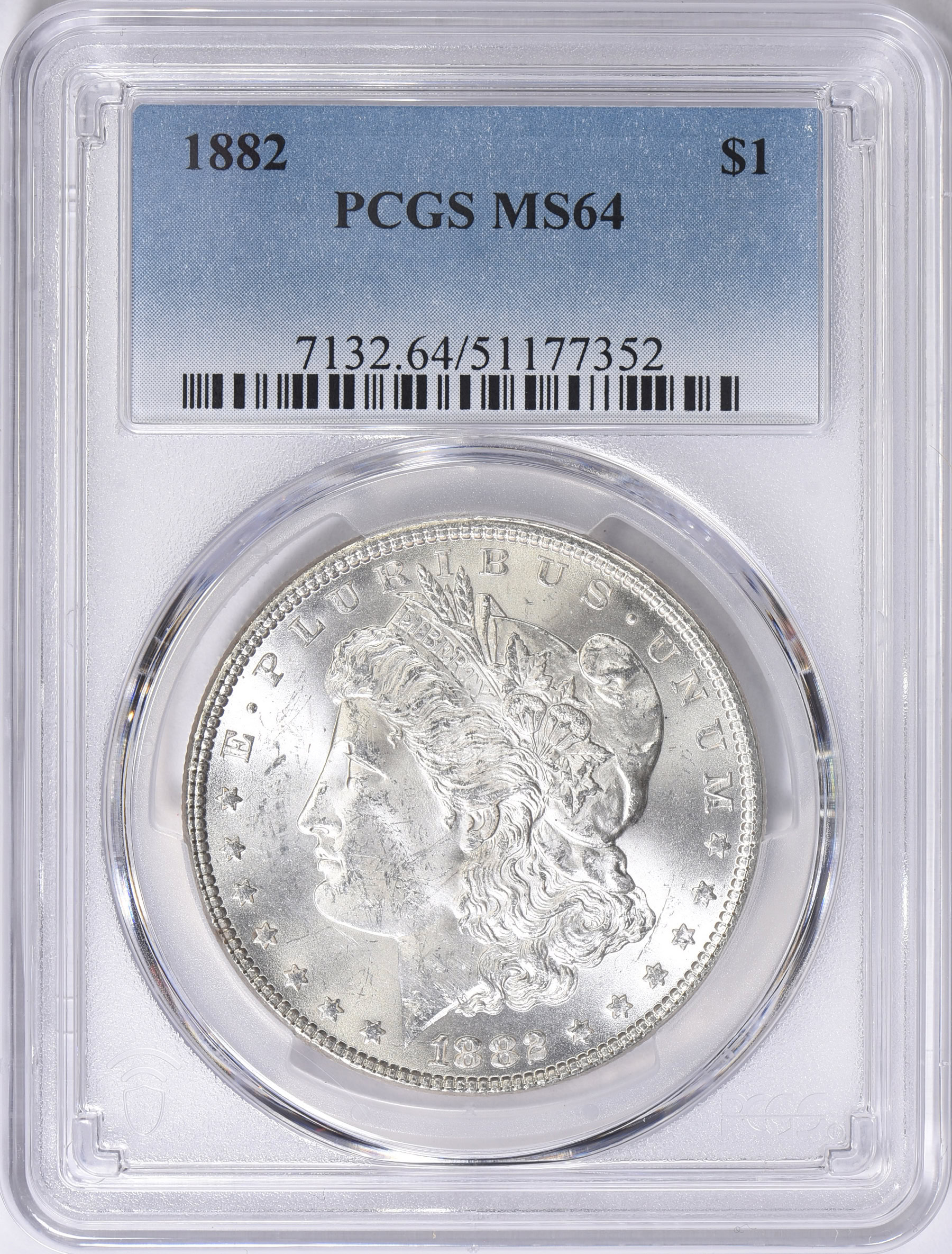 1882 Morgan Silver Dollar PCGS MS-64 (Item 1736043) | GreatCollections Coin Auctions
