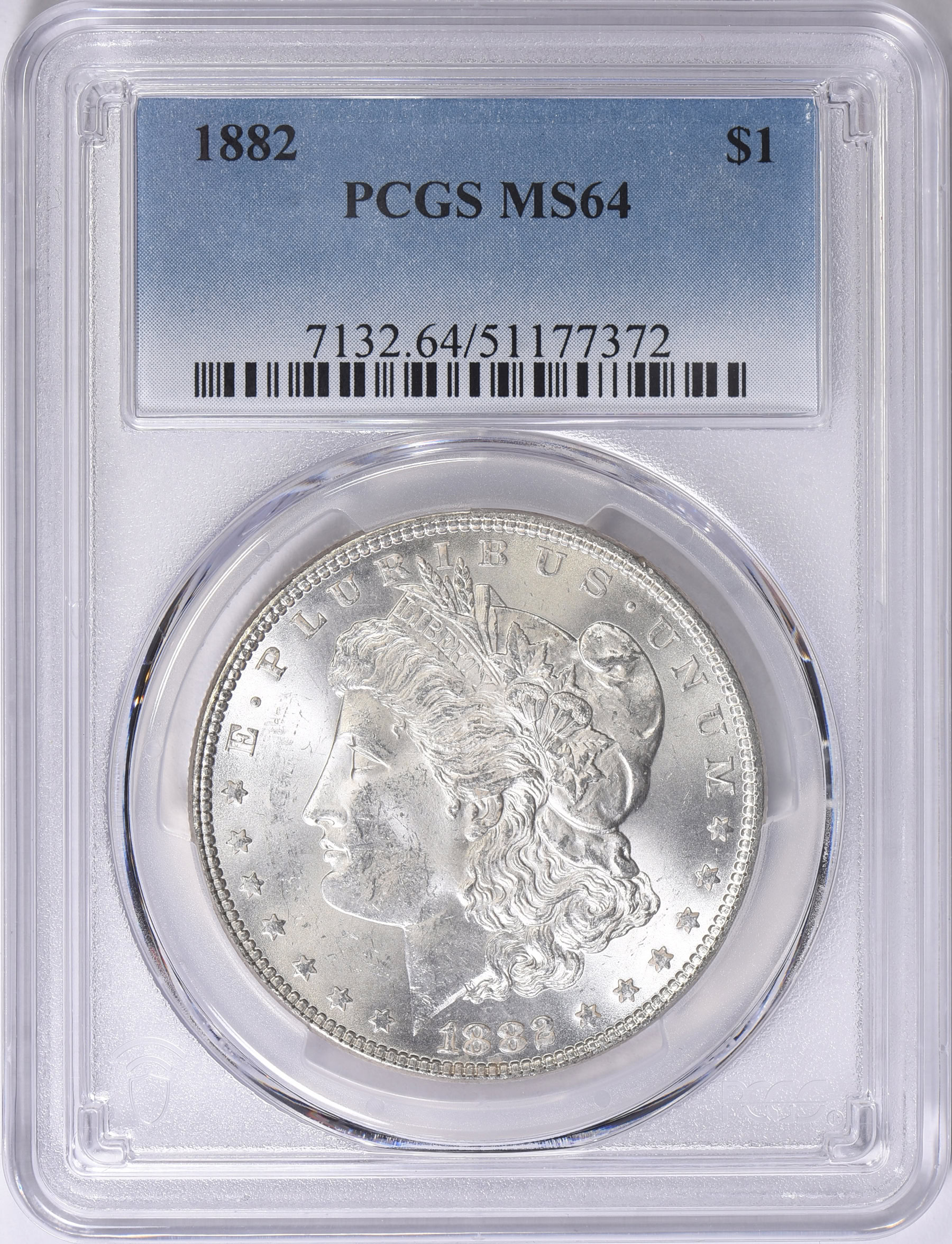 1882 Morgan Silver Dollar PCGS MS-64 (Item 1736065) | GreatCollections Coin Auctions