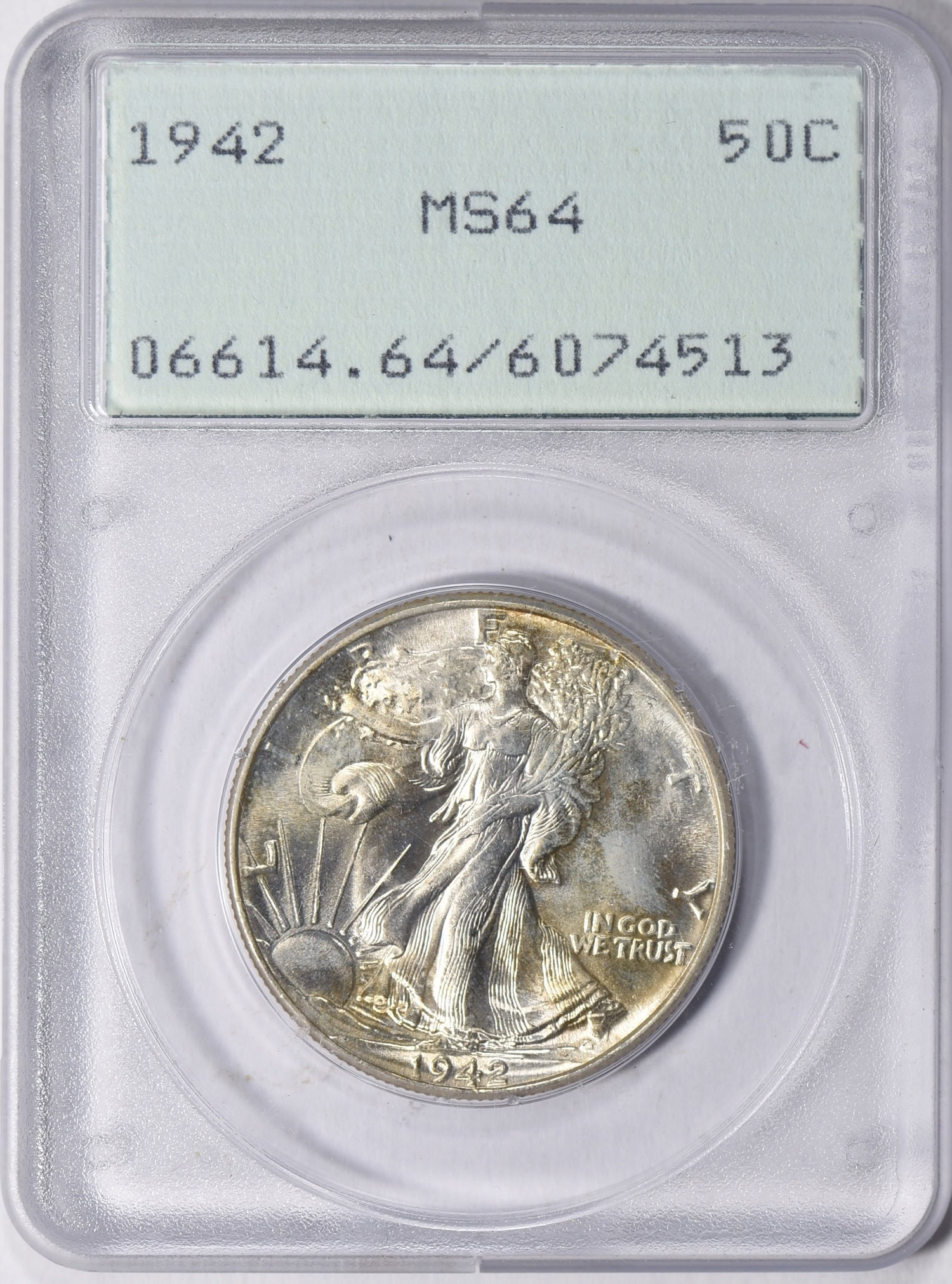 1942 Walking Liberty Half Dollar PCGS MS-64 OGH (1st Gen) (Item 1736549 ...