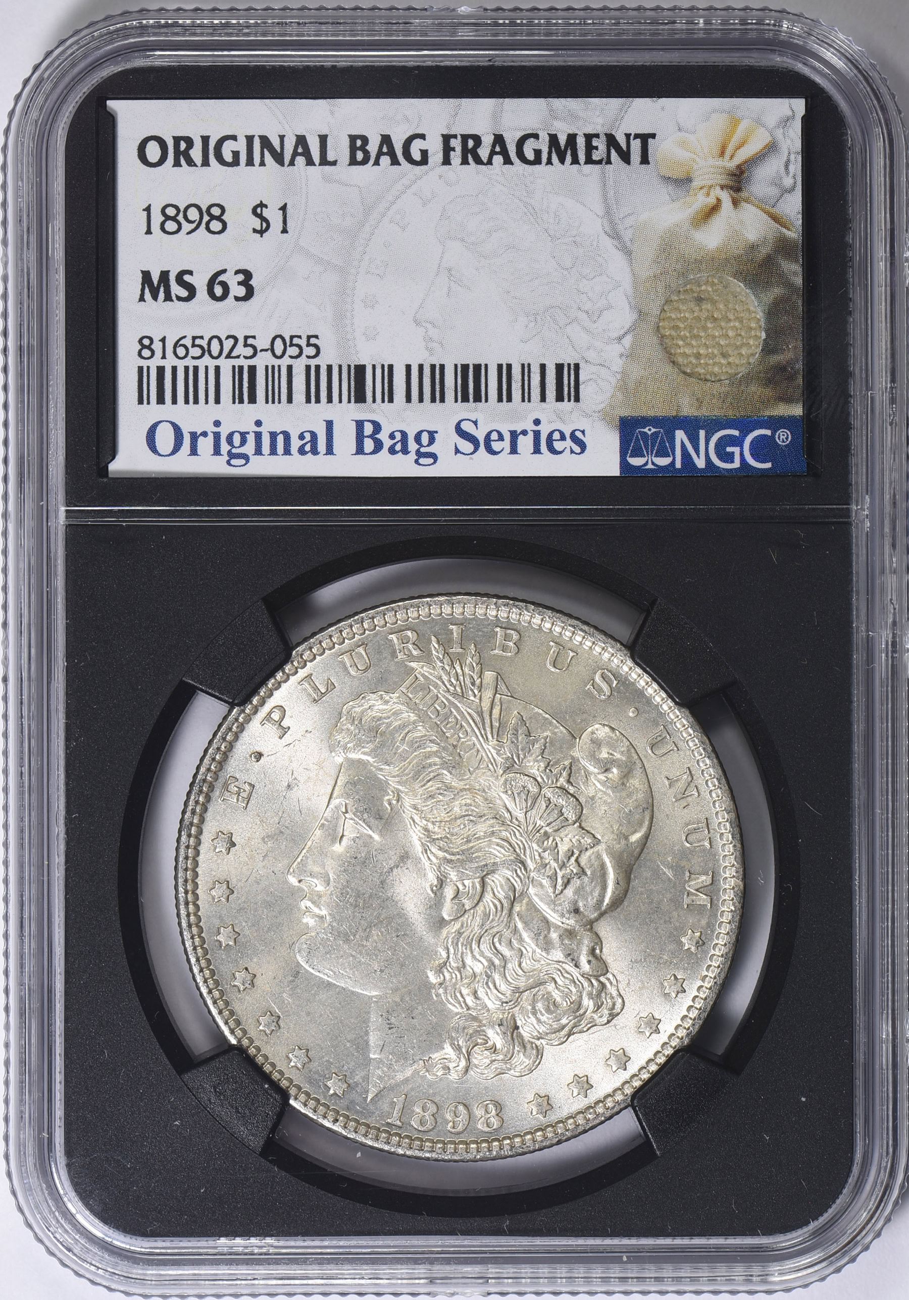 1898 Morgan Silver Dollar NGC MS-63 (Black Retro Holder) (Original Bag Series) (Item 1736900 ...