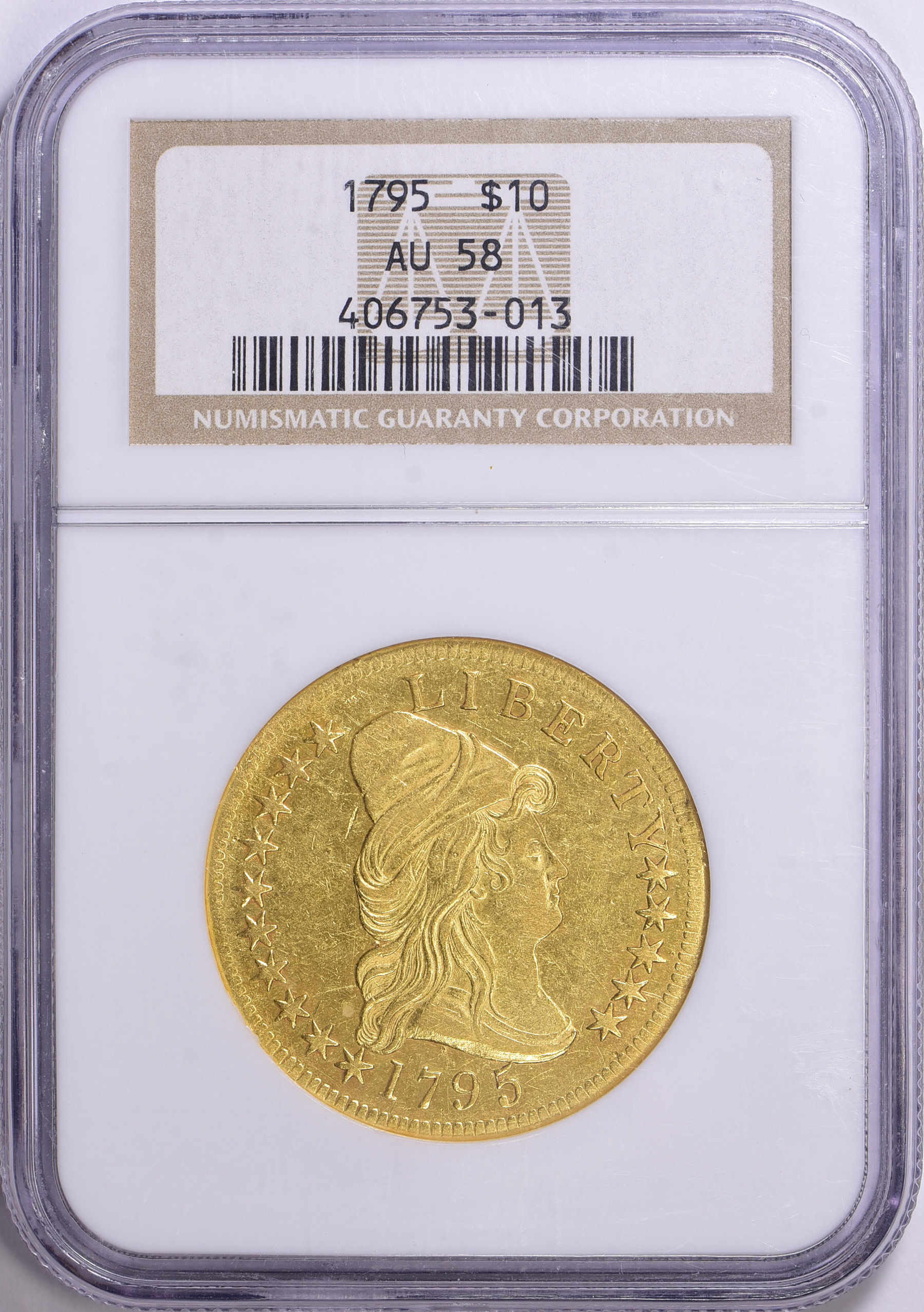 1795 Capped Bust Gold Eagle NGC AU-58 (Item 1737063) | GreatCollections ...
