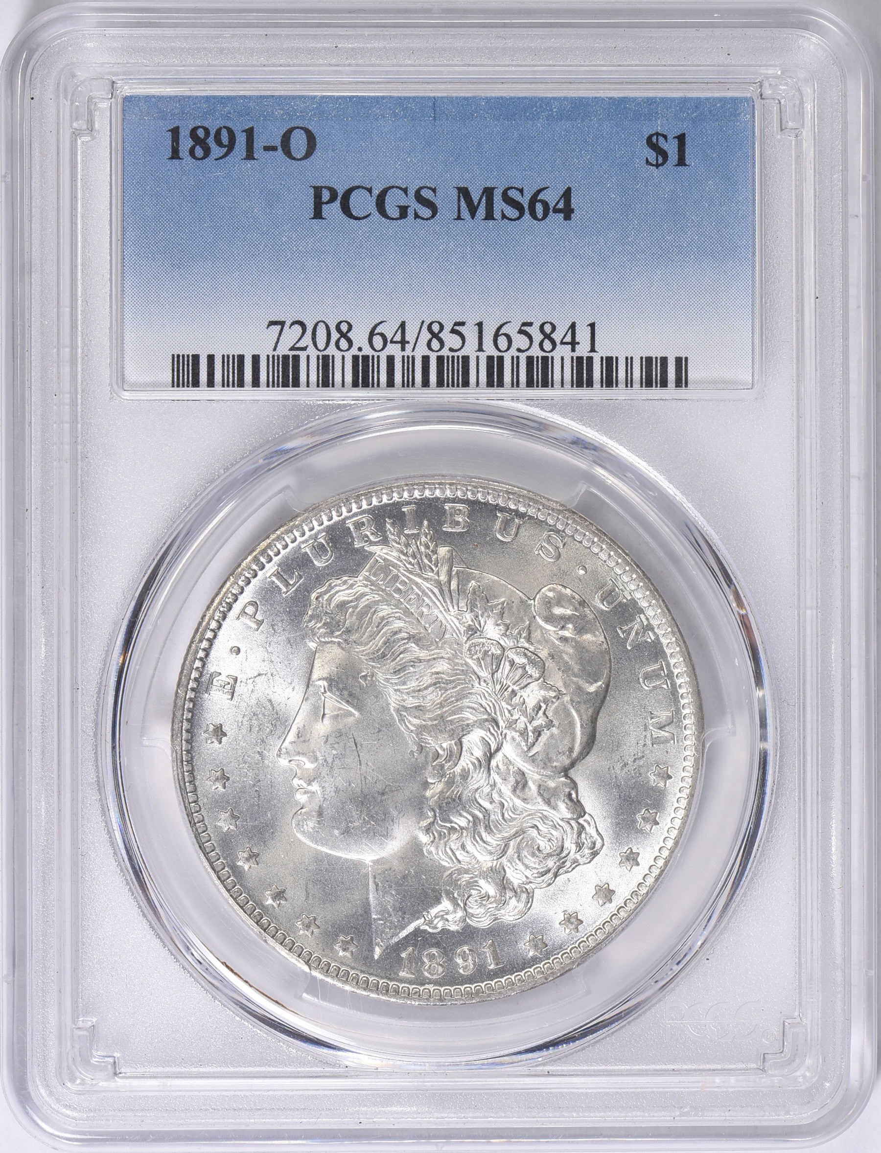 1891-O Morgan Silver Dollar PCGS MS-64 (Item 1737092) | GreatCollections Coin Auctions