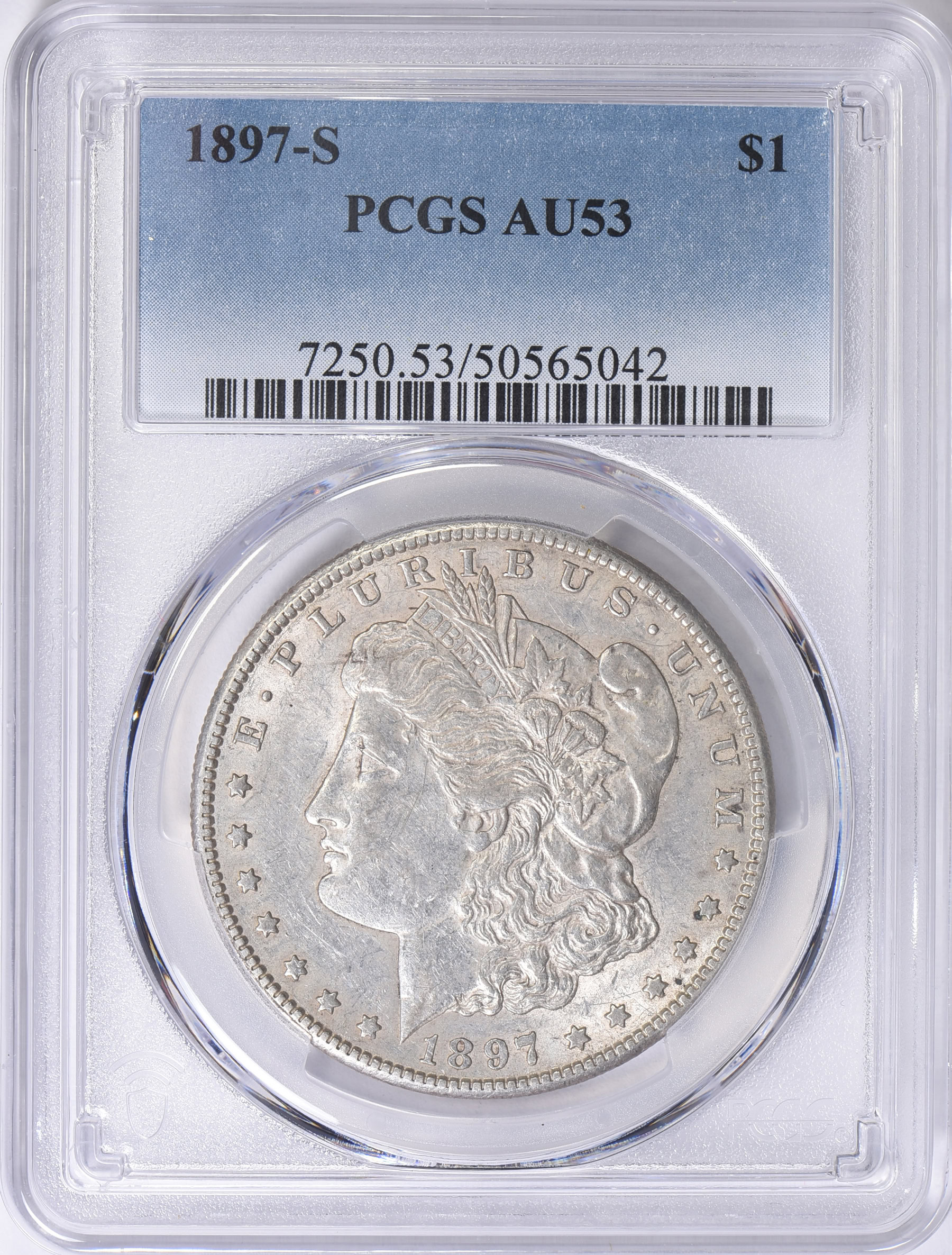 1897-S Morgan Silver Dollar PCGS AU-53 (Item 1737244) | GreatCollections Coin Auctions