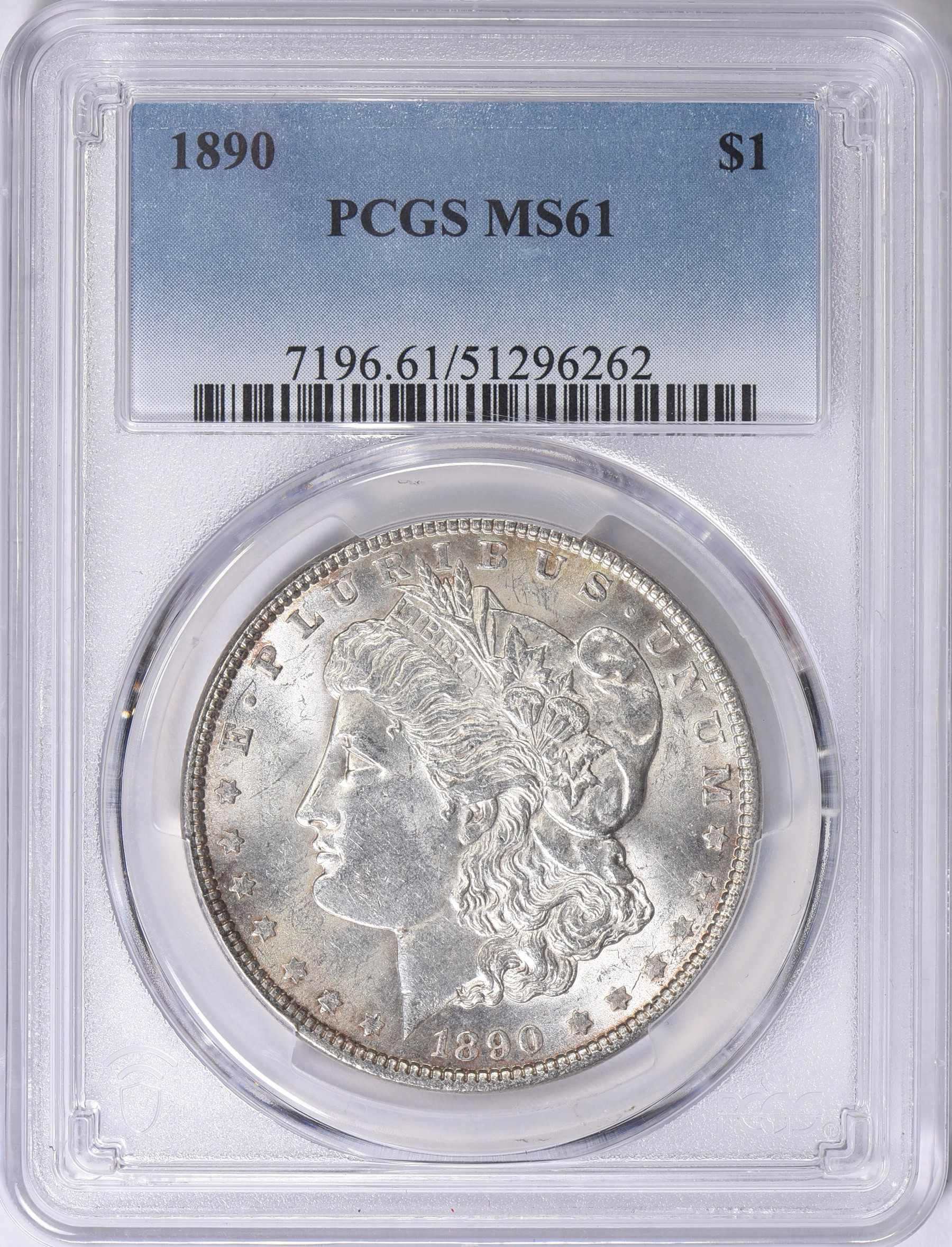 1890 Morgan Silver Dollar PCGS MS-61 (Item 1737442) | GreatCollections Coin Auctions