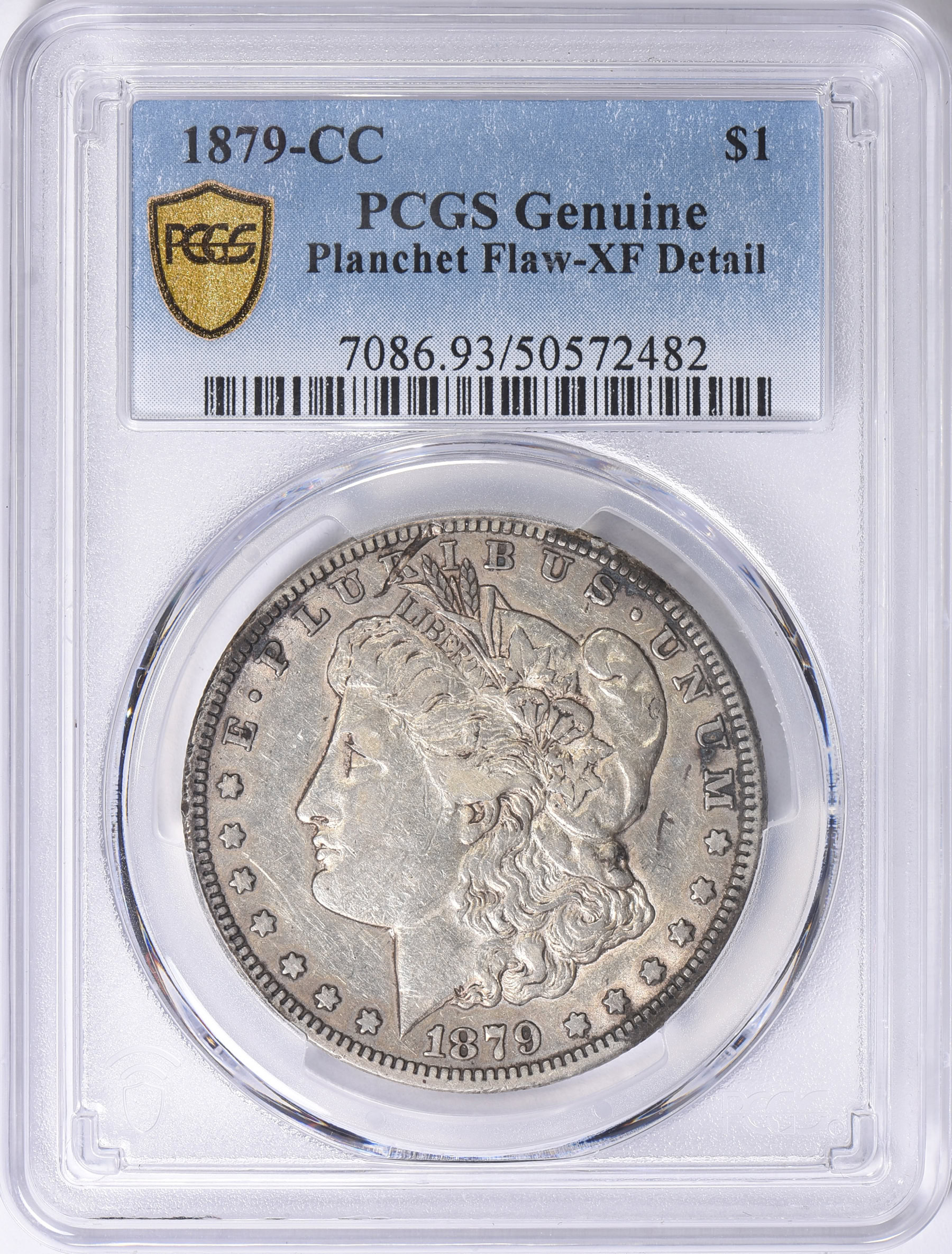 1879-CC Morgan Silver Dollar PCGS Genuine XF Details (Item 1737561) | GreatCollections Coin Auctions