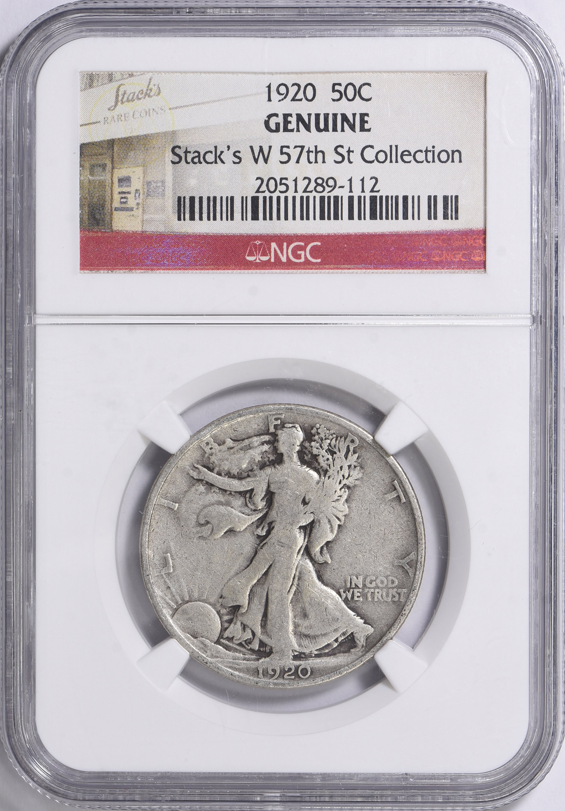 1920 Walking Liberty Half Dollar NGC Genuine (Item 1737724 ...