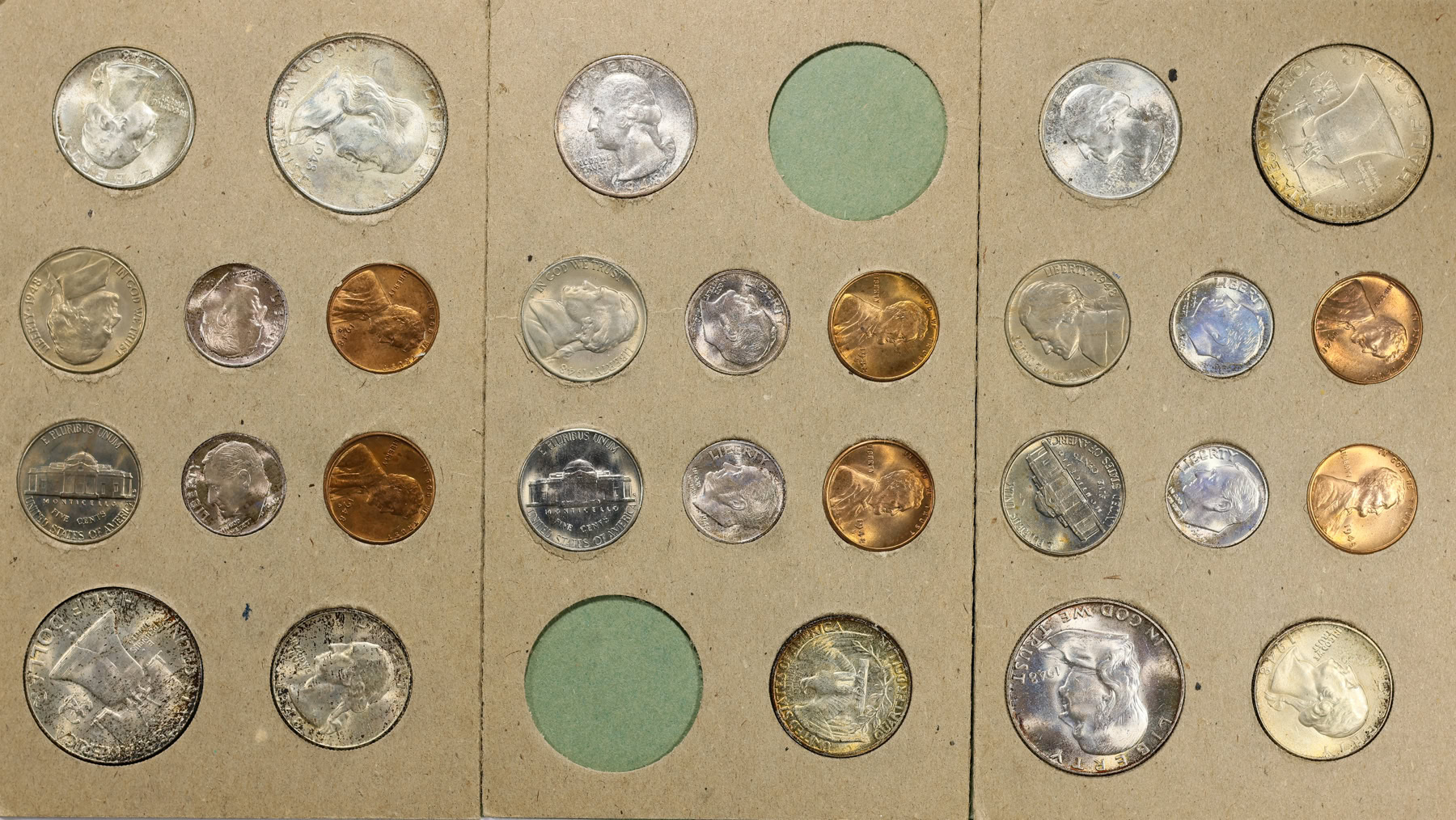 1948 U.S. Mint Double Mint Set Uncertified in Original Government ...