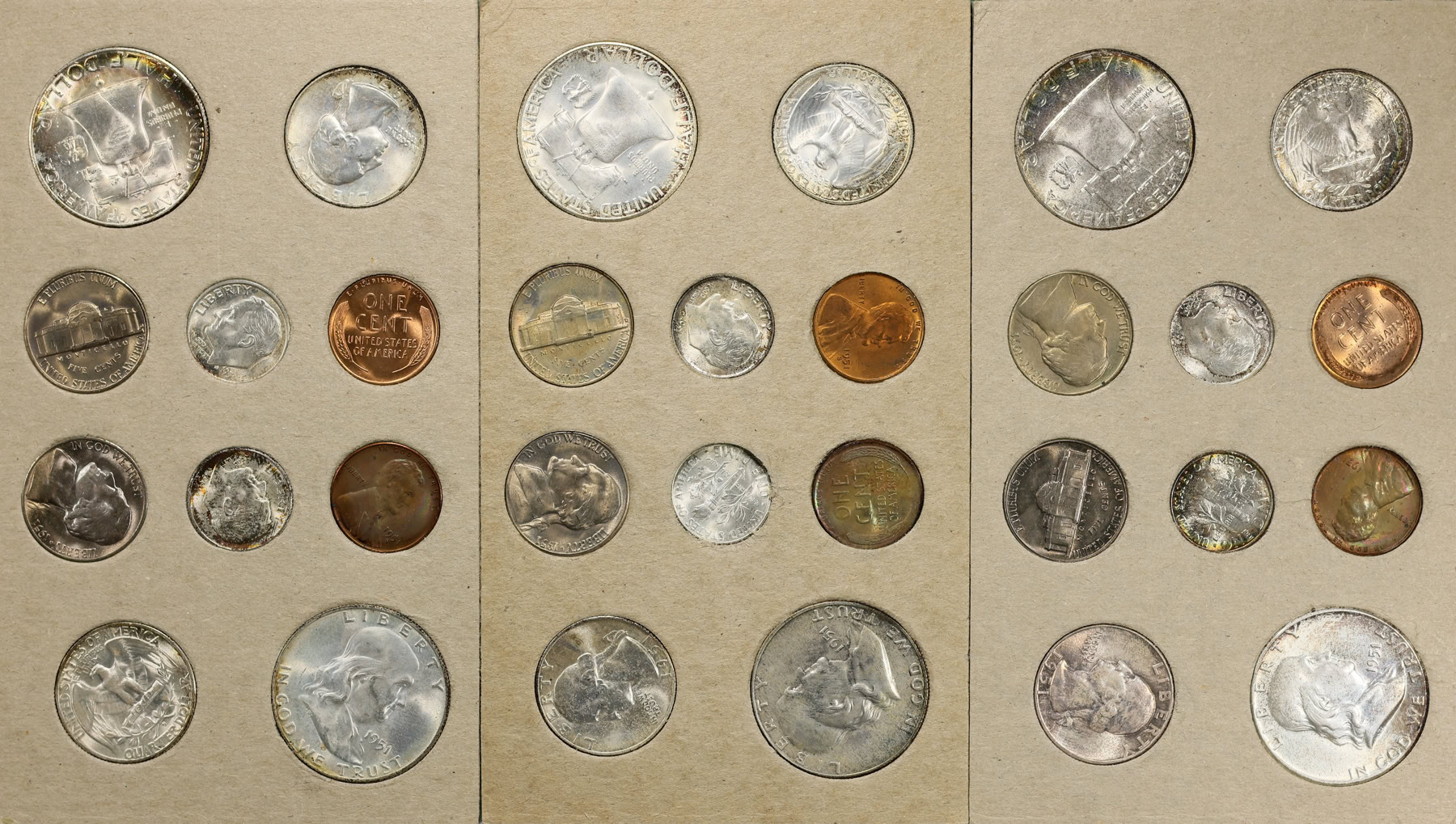 1951 U.S. Mint Double Mint Set Uncertified With Original Government ...