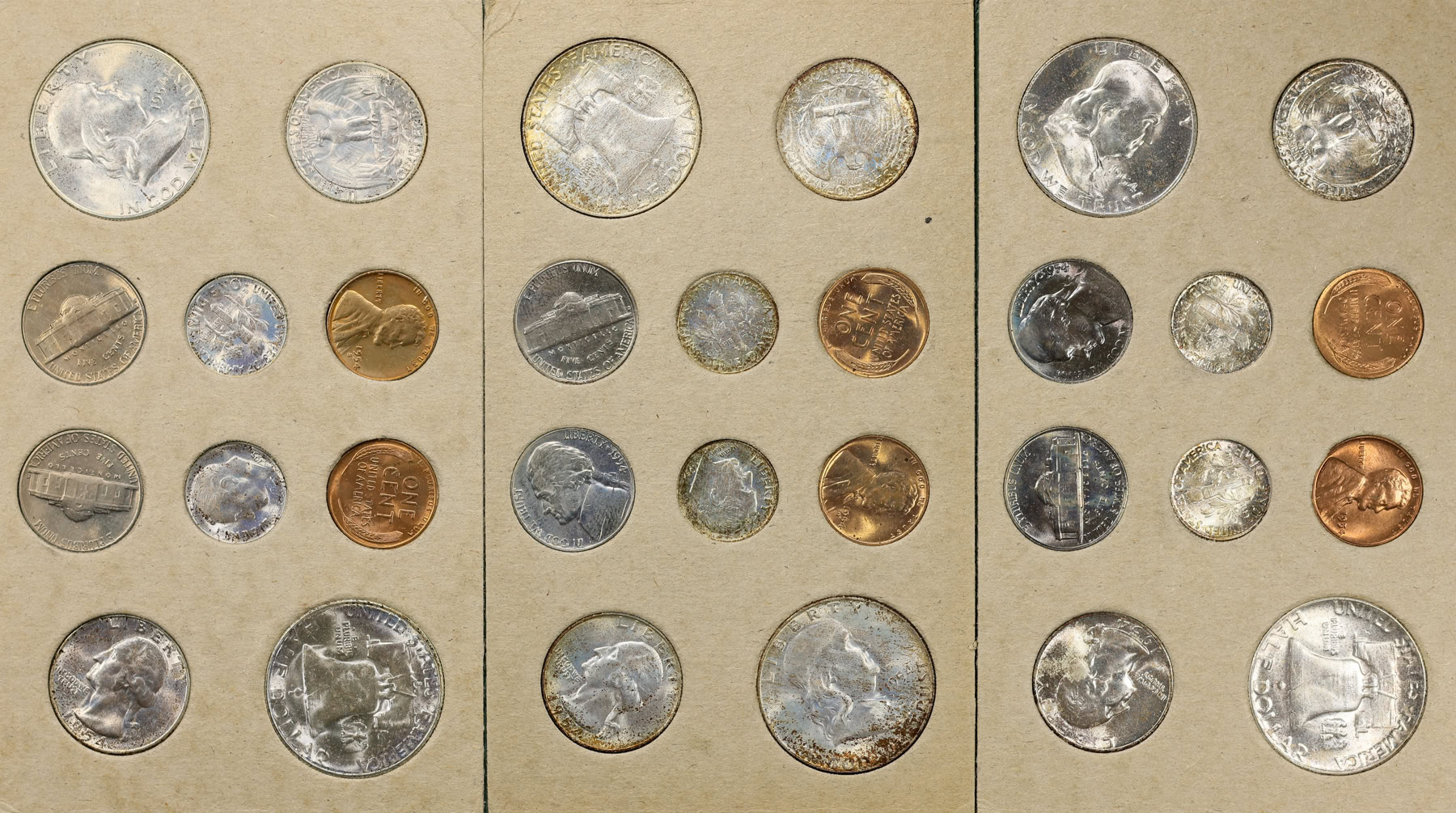 1954 U.S. Mint Double Mint Set Uncertified With Original Government ...