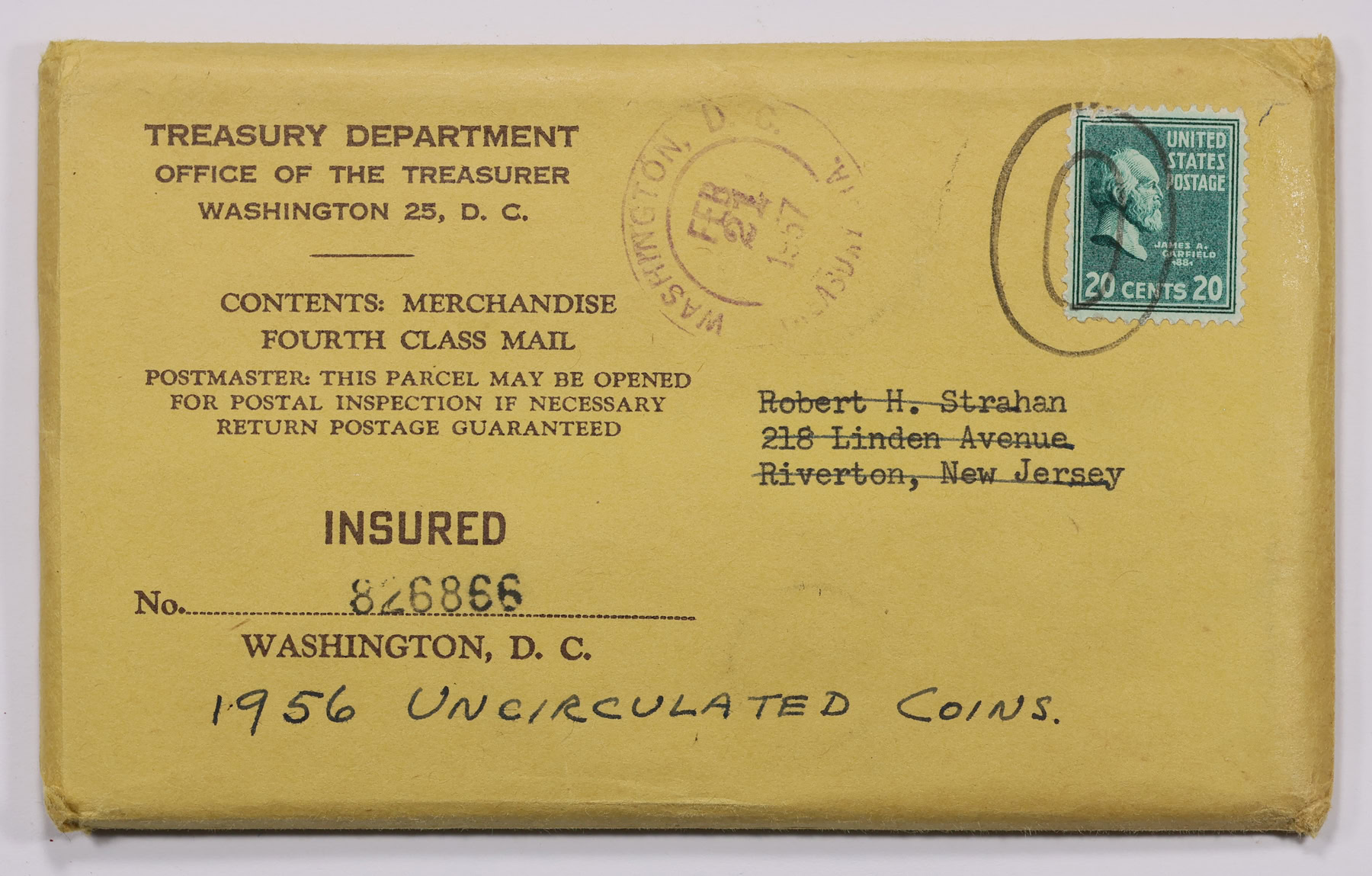 1956 U.S. Mint Double Mint Set Uncertified With Original Government ...
