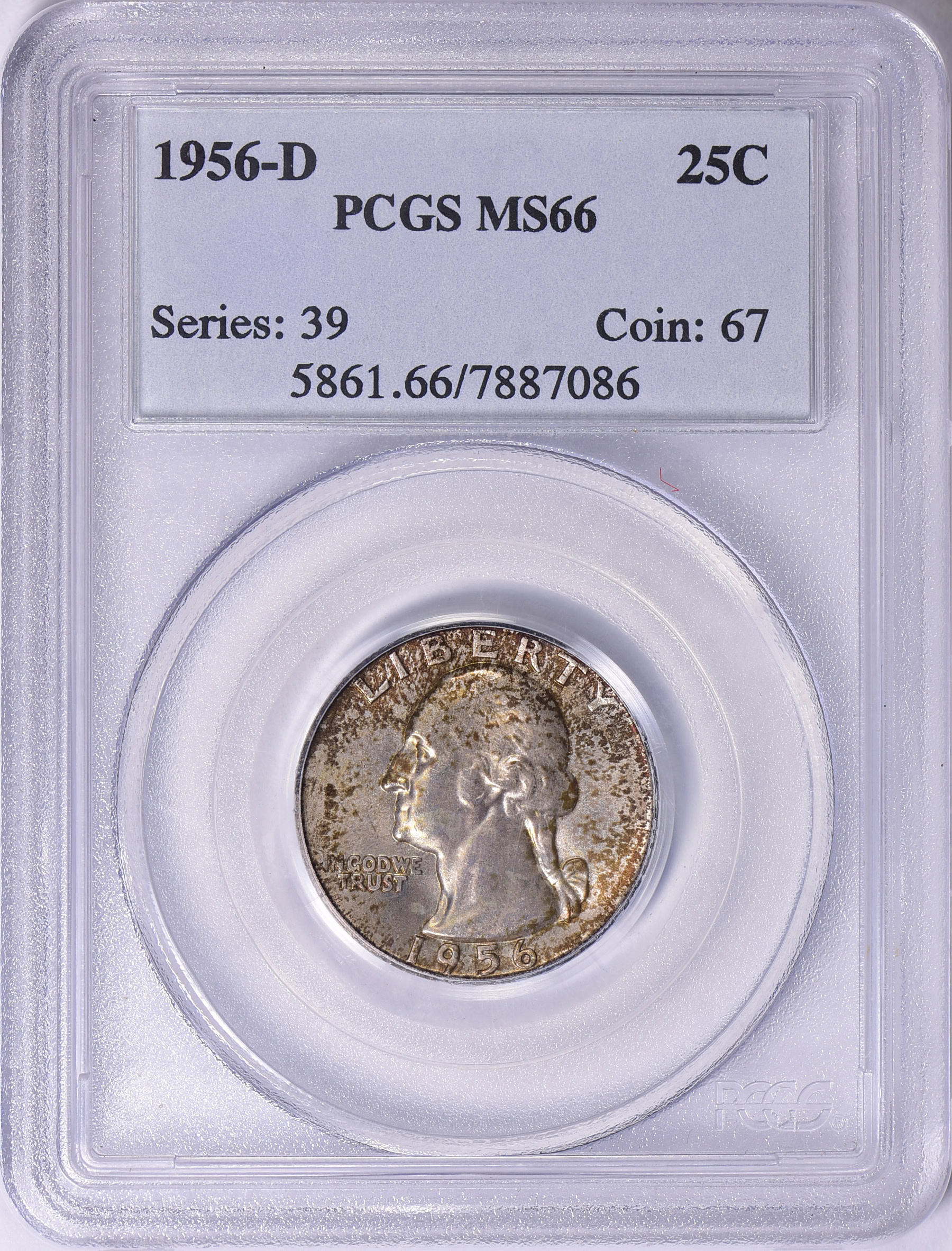 1956-D Washington Quarter PCGS MS-66 (Item 1737792) | GreatCollections Coin Auctions