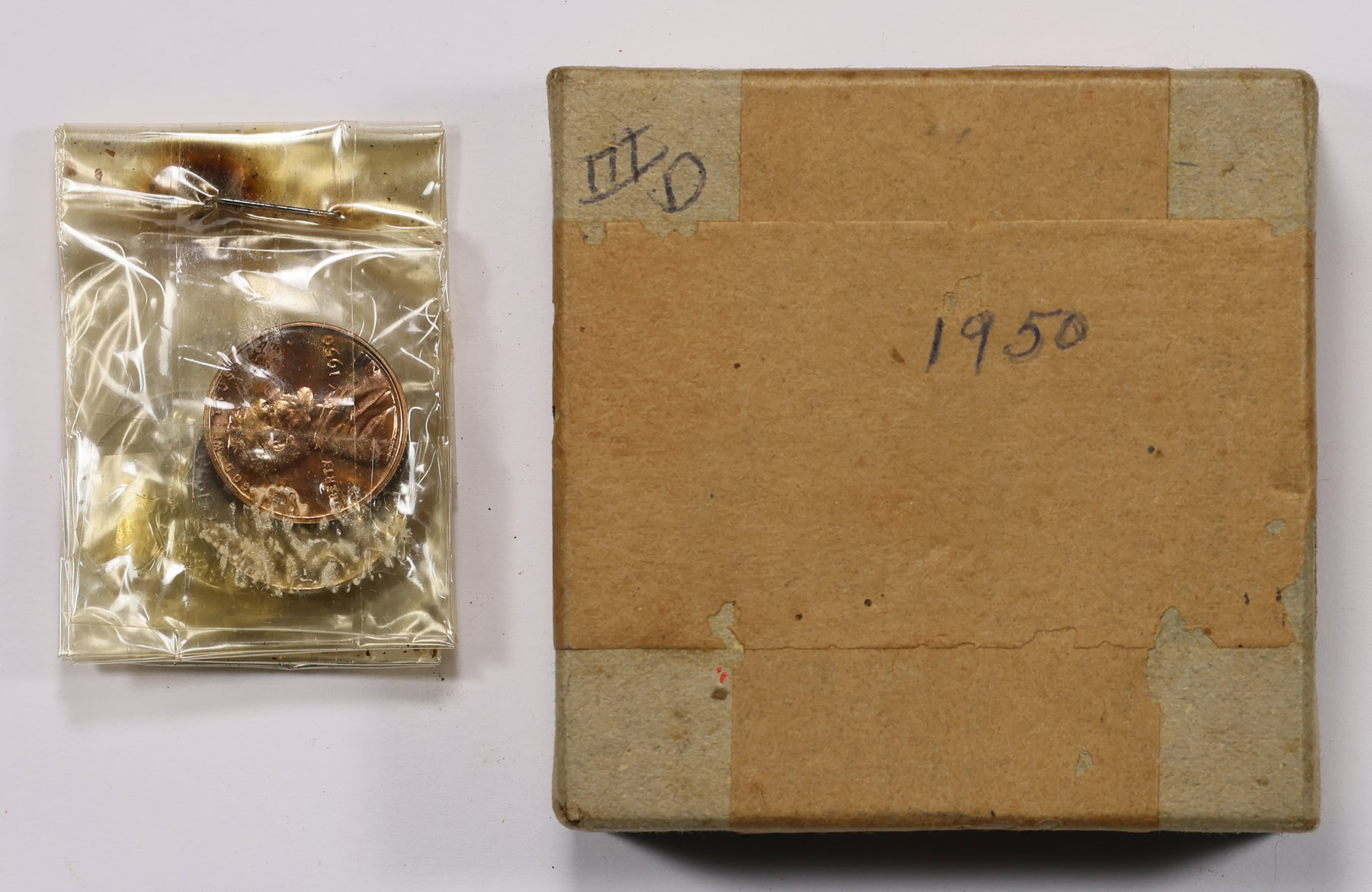 1950 1c-50c U.S. Proof Set Uncertified in Original Government Packaging ...