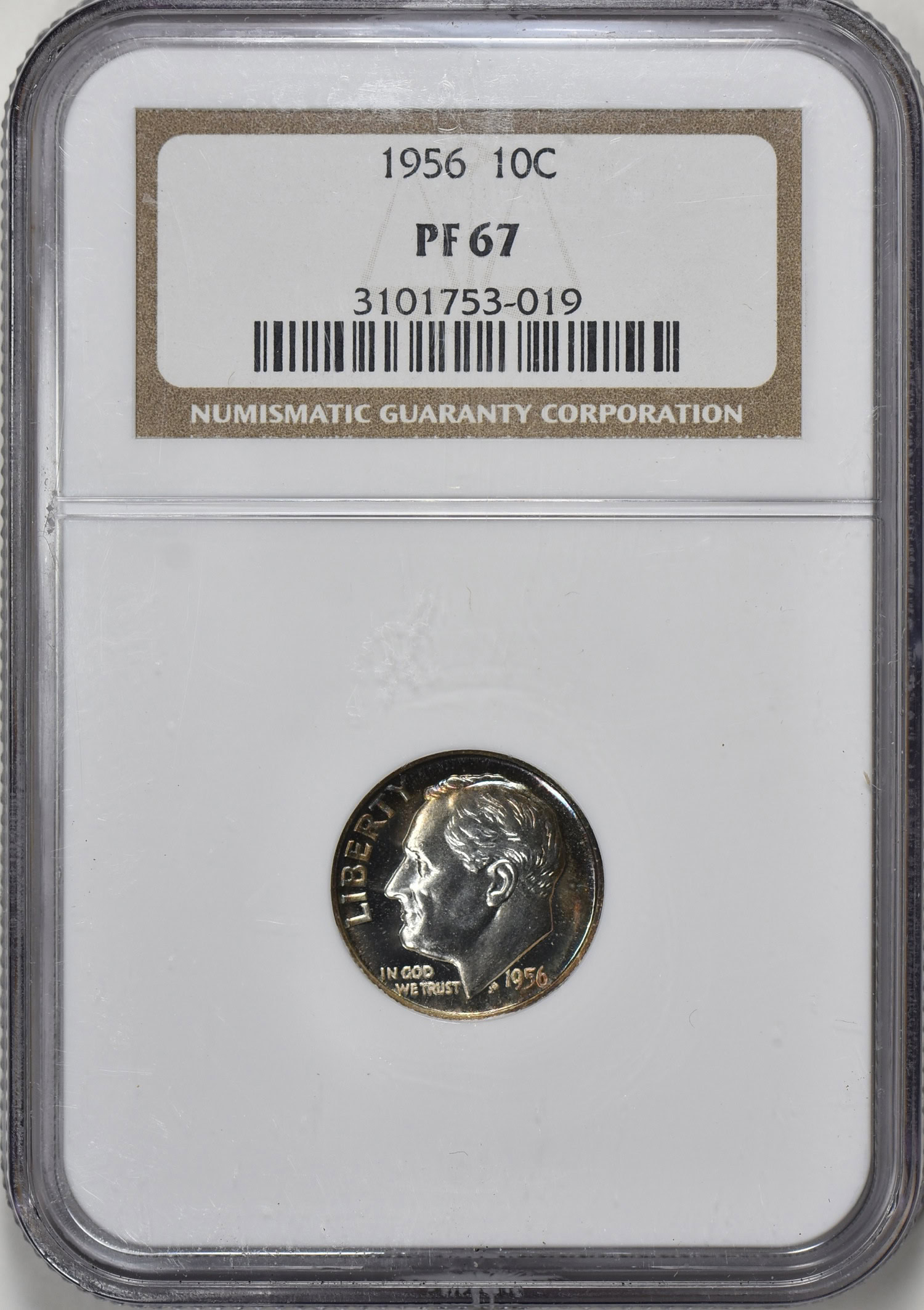 1956 Roosevelt Dime NGC Proof-67 (Toned) (Item 1737995 ...
