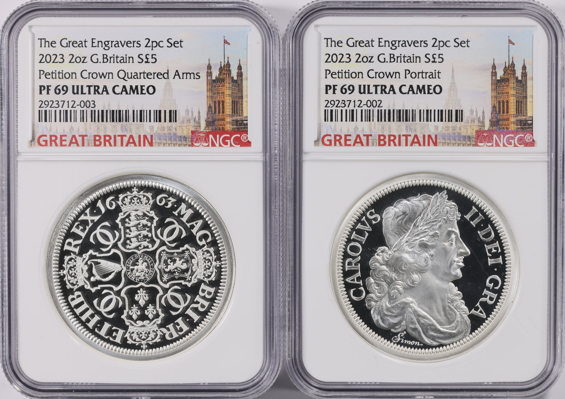 Great Britain 2023 Silver £5 The Great Engravers Thomas Simon Charles ...
