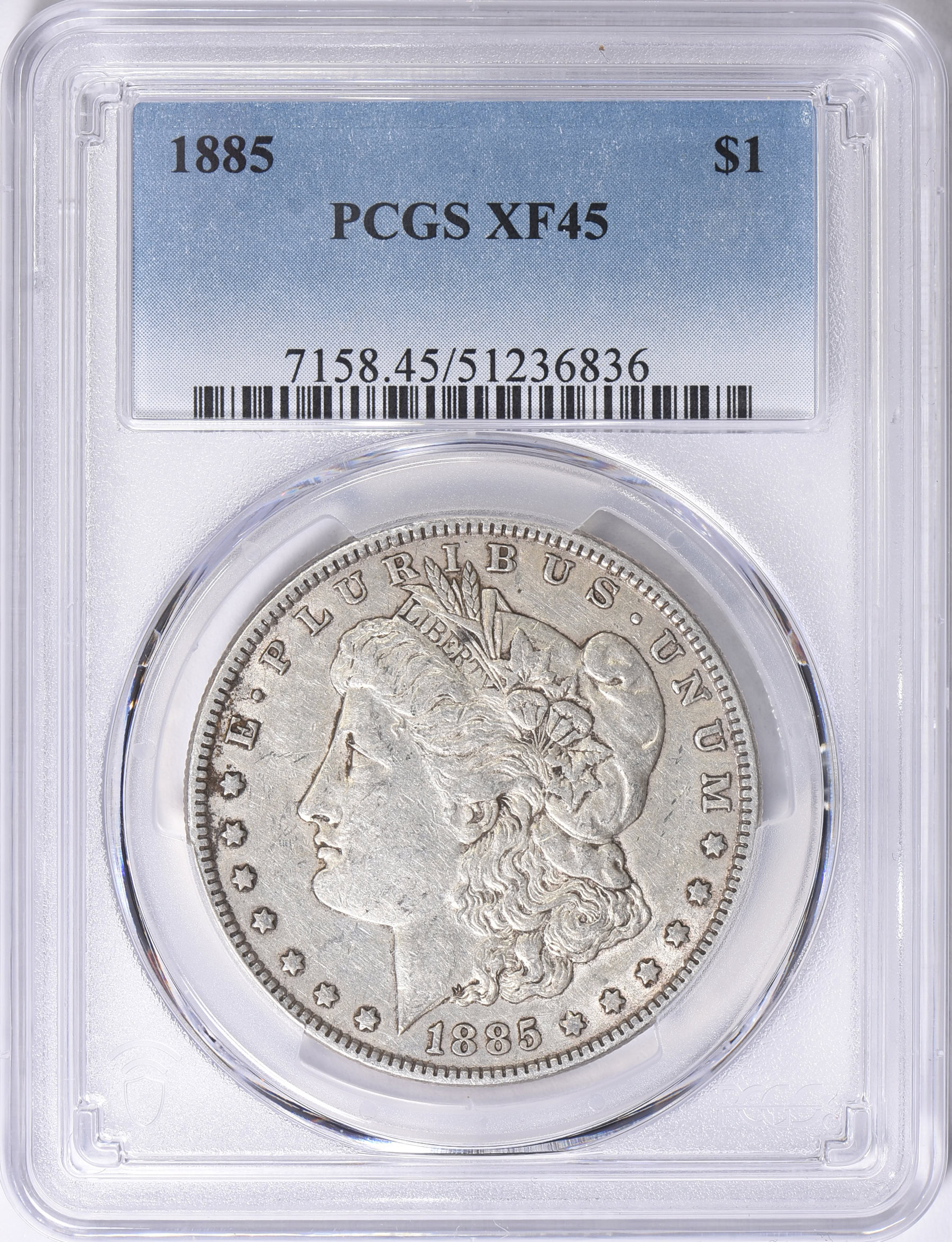 1885 Morgan Silver Dollar PCGS XF-45 (Item 1738593) | GreatCollections Coin Auctions