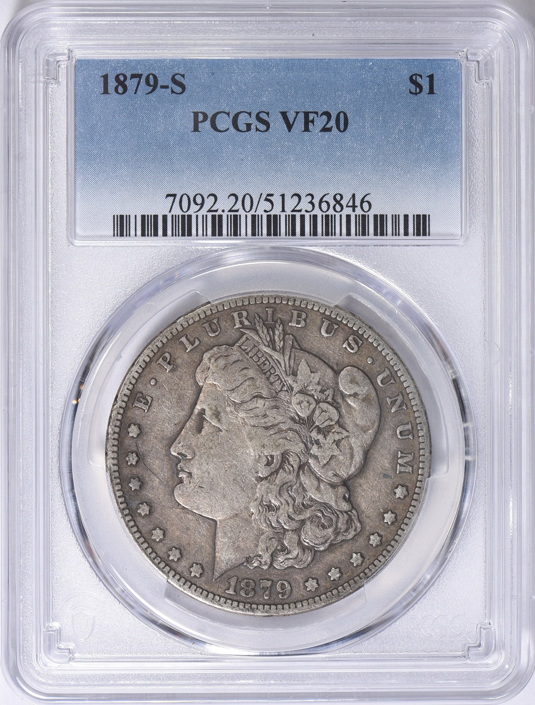 1879-S Morgan Silver Dollar PCGS VF-20 (Item 1738602) | GreatCollections Coin Auctions