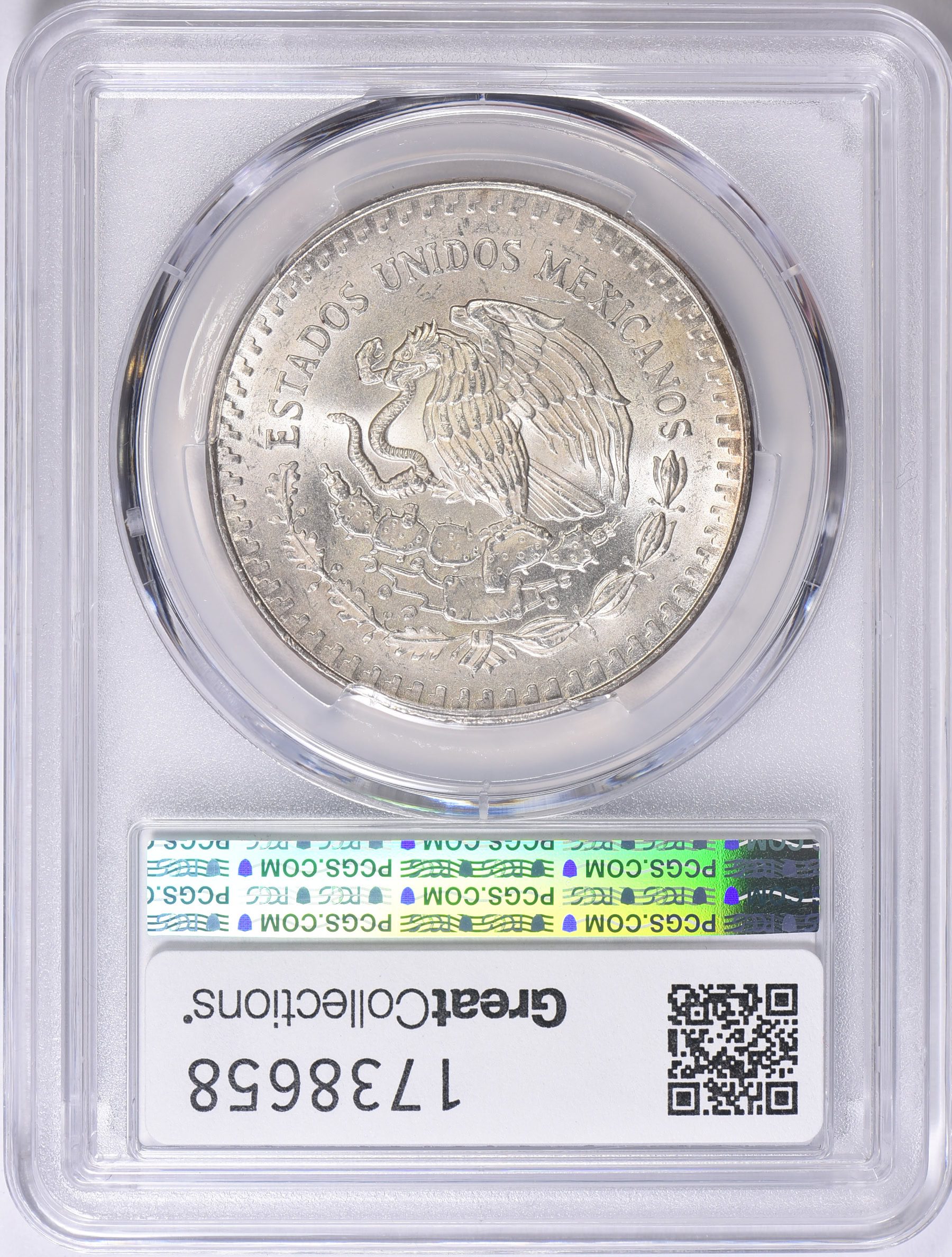 Mexico 1988-Mo Silver Onza Libertad KM-494.1 PCGS MS-66 (Item 1738658) | GreatCollections Coin ...
