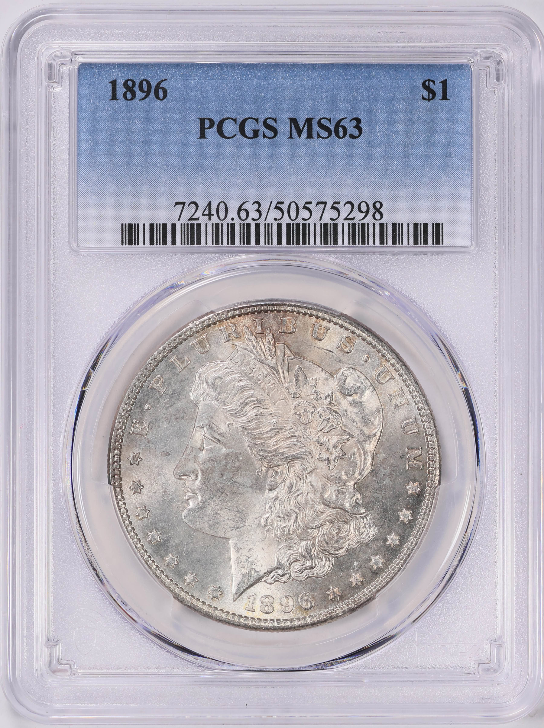 1896 Morgan Silver Dollar PCGS MS-63 (Item 1738693) | GreatCollections ...